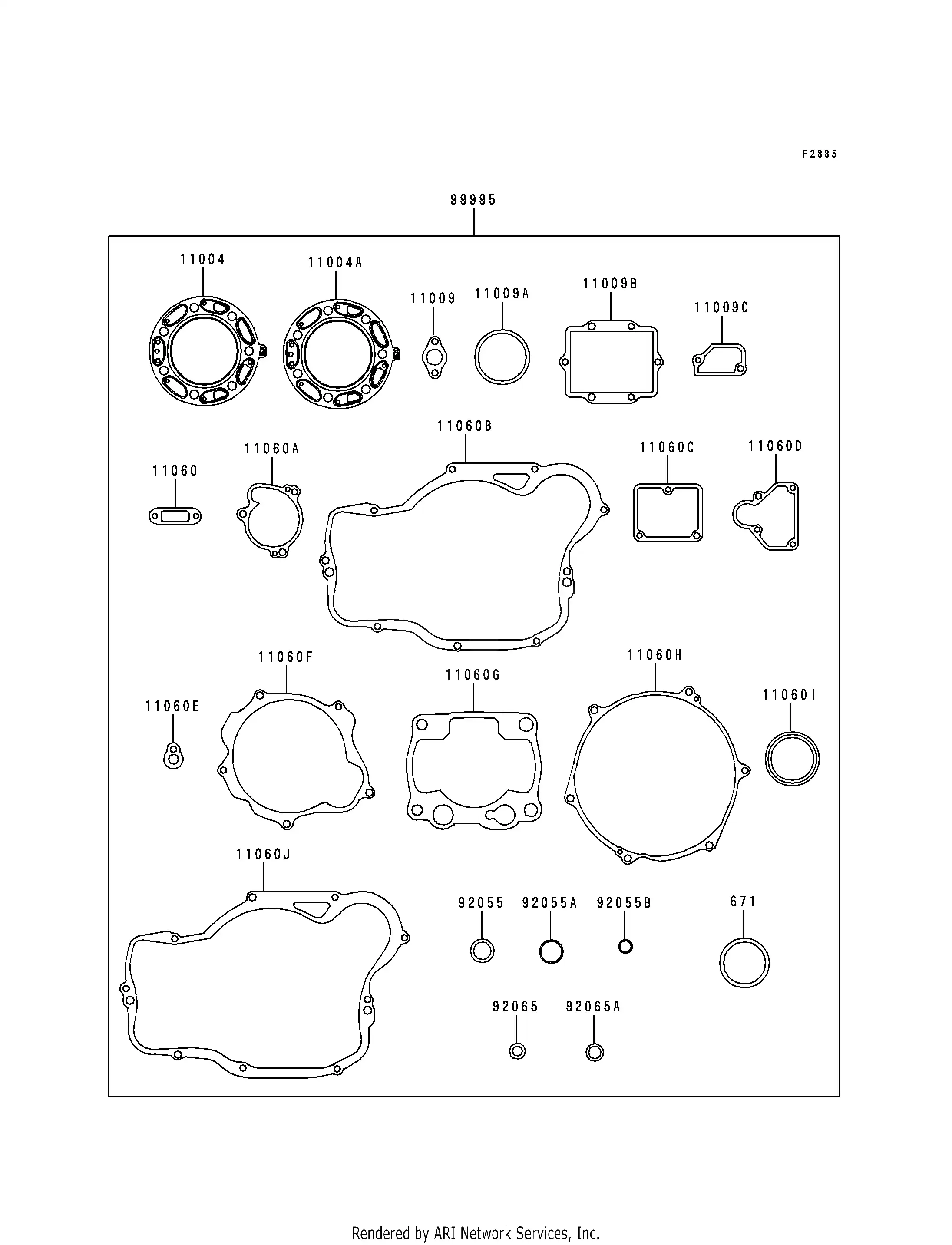 11060-1689 Gasket Kawasaki | YoshiParts