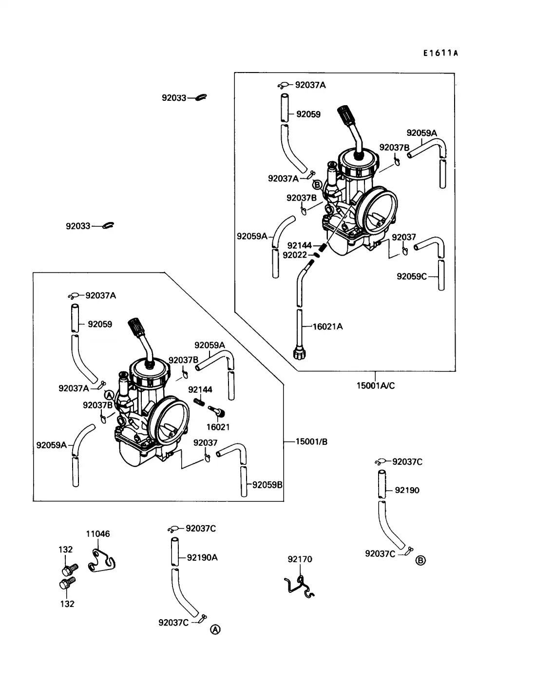 16021-1137 Screw (Throttle Stop) Kawasaki | YoshiParts
