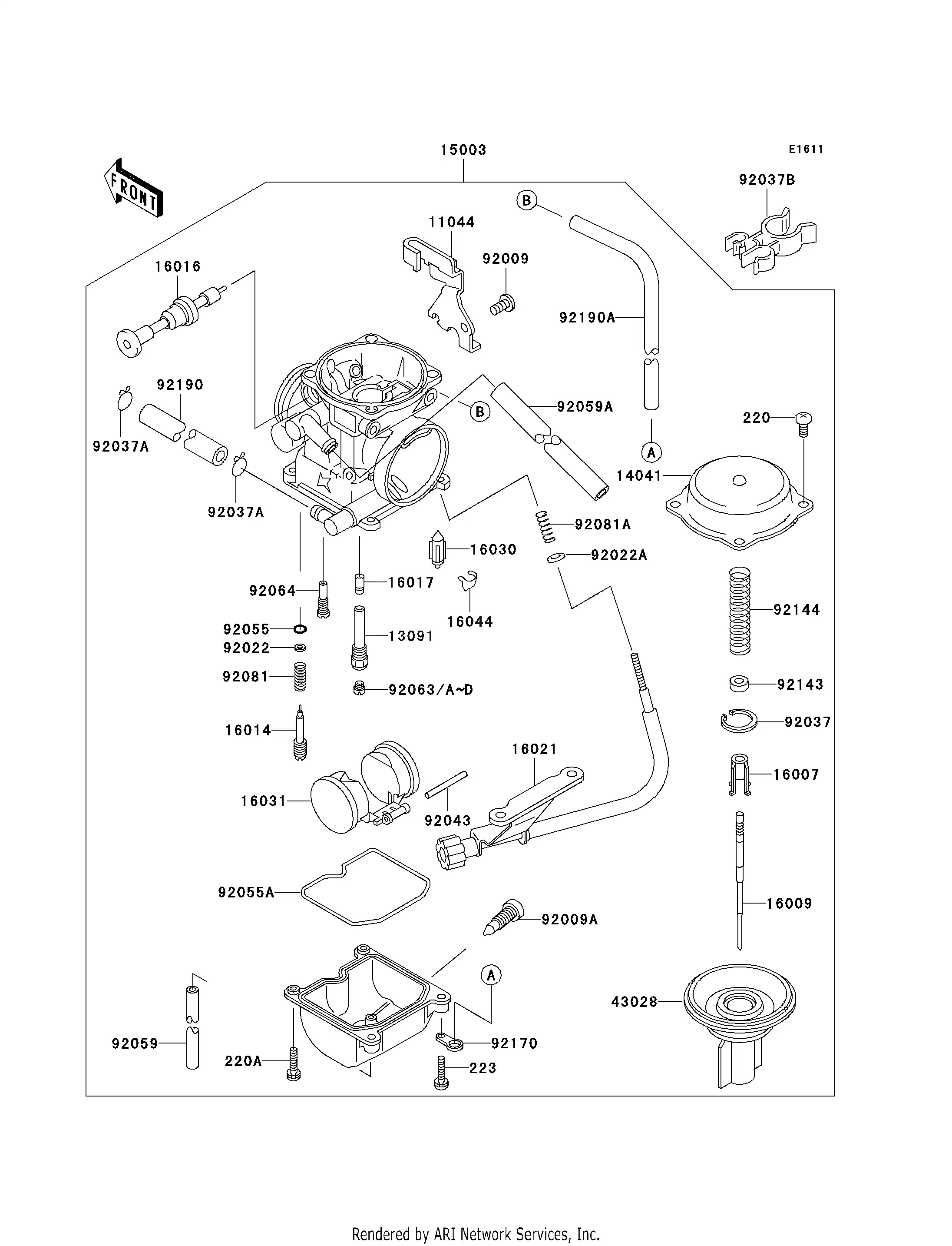 16016-1068 Plunger, Starter Kawasaki | YoshiParts