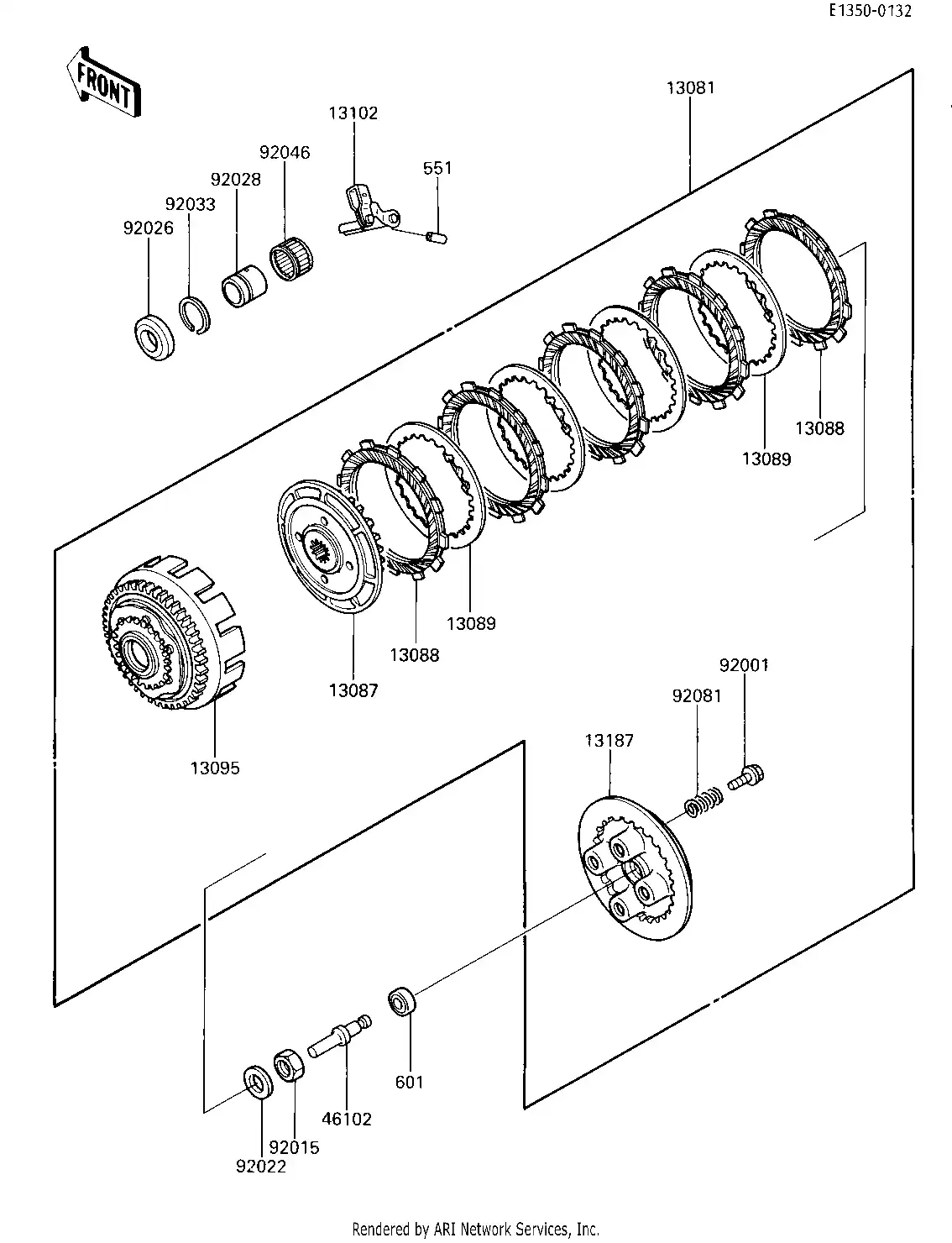 13095-1145 Housing-Comp-Clutch Kawasaki | YoshiParts