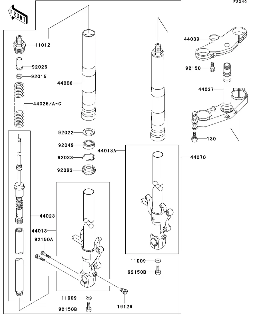 11012-1967 Cap,Fork Kawasaki | YoshiParts