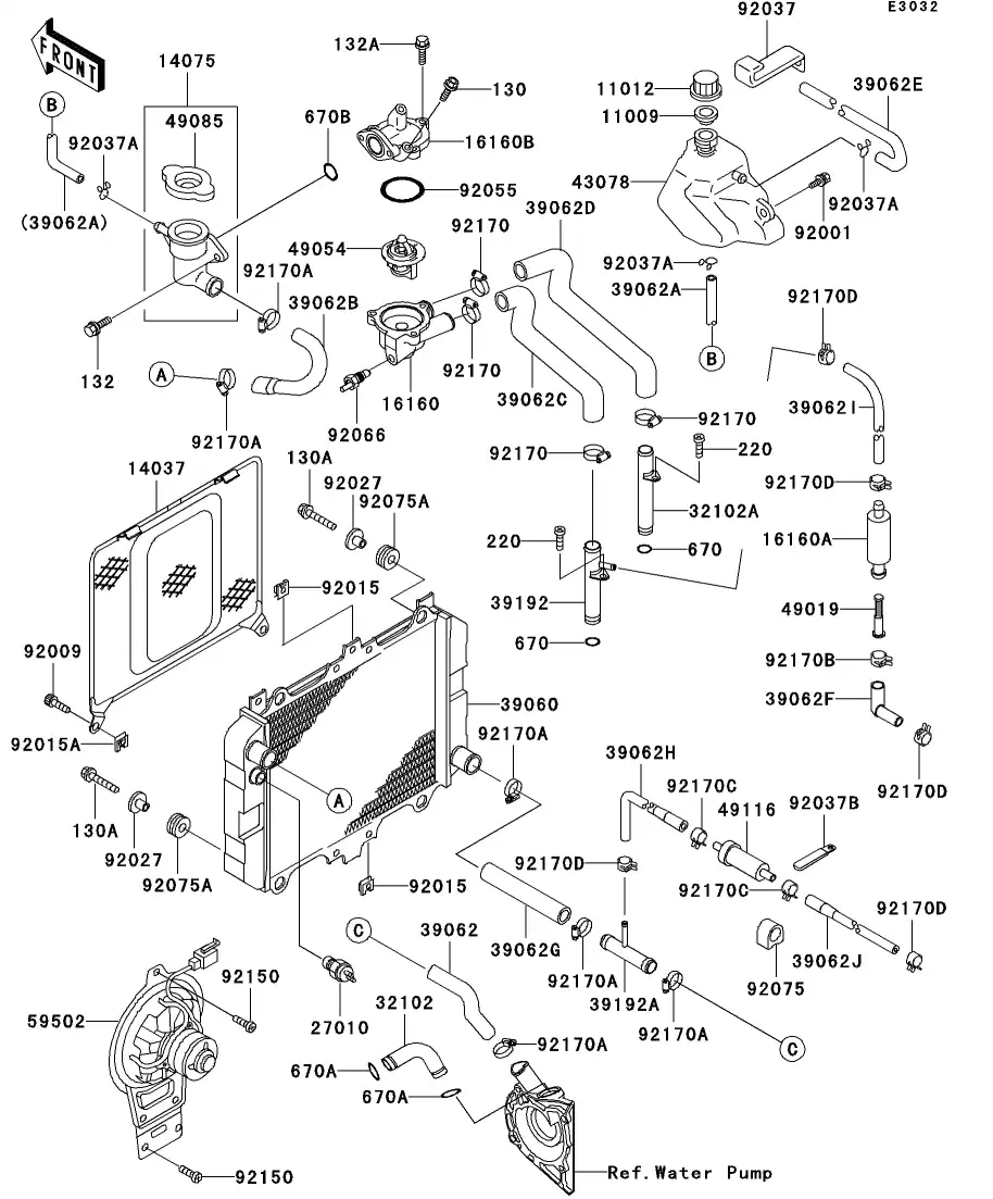 16160-1138 Body Kawasaki | YoshiParts