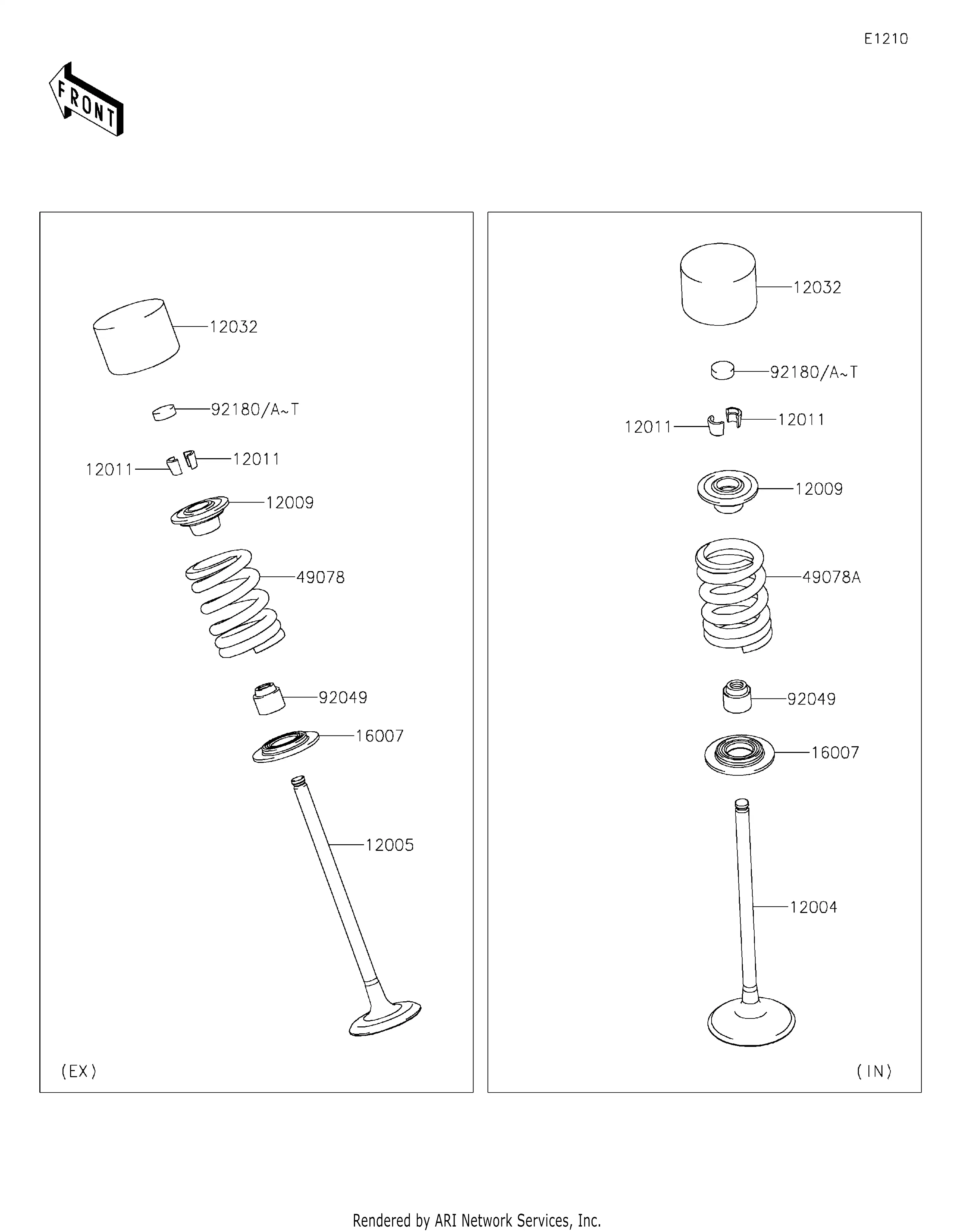 12005-0787 Valve-Exhaust Kawasaki | YoshiParts