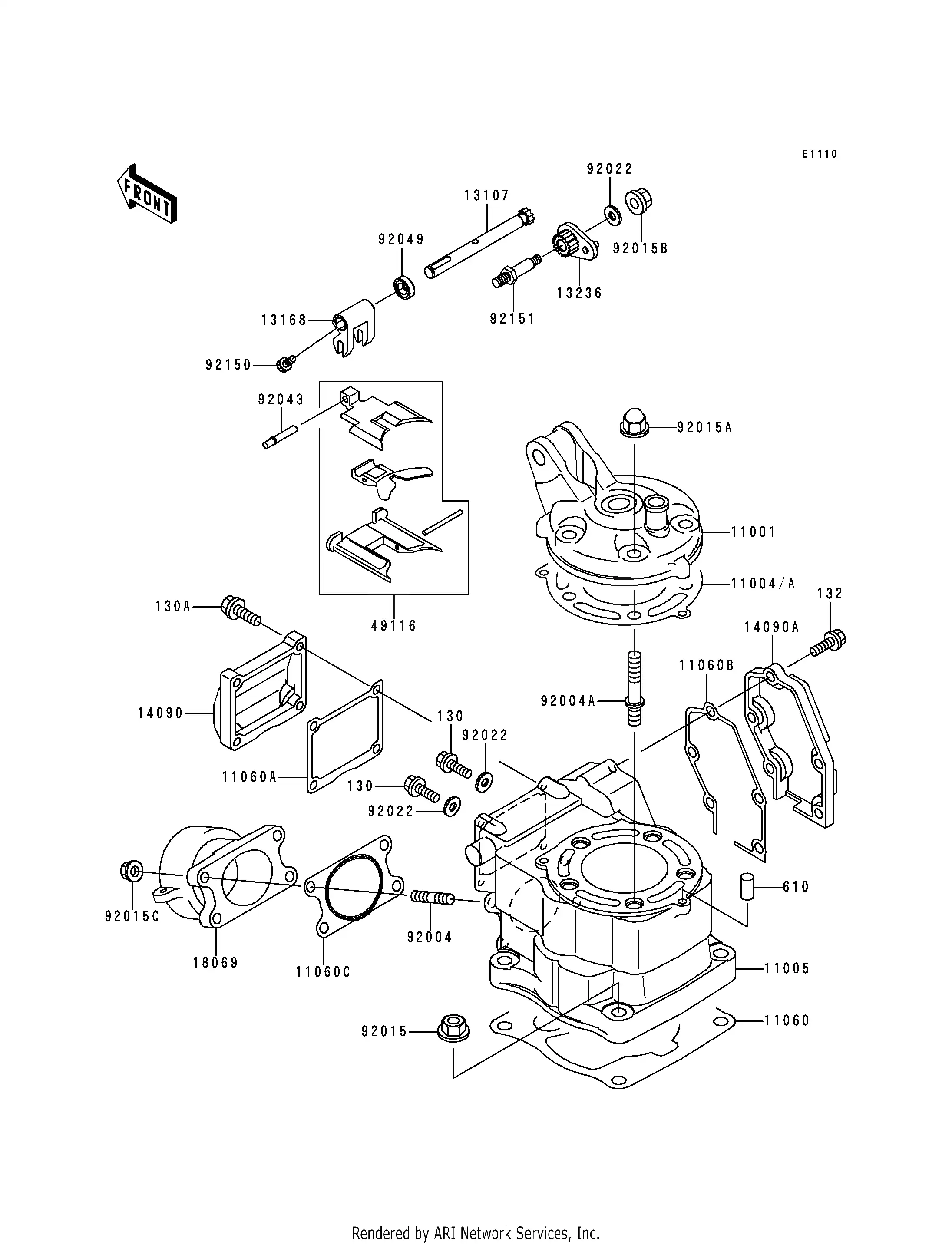 13236-1308 Lever-Comp Kawasaki | YoshiParts