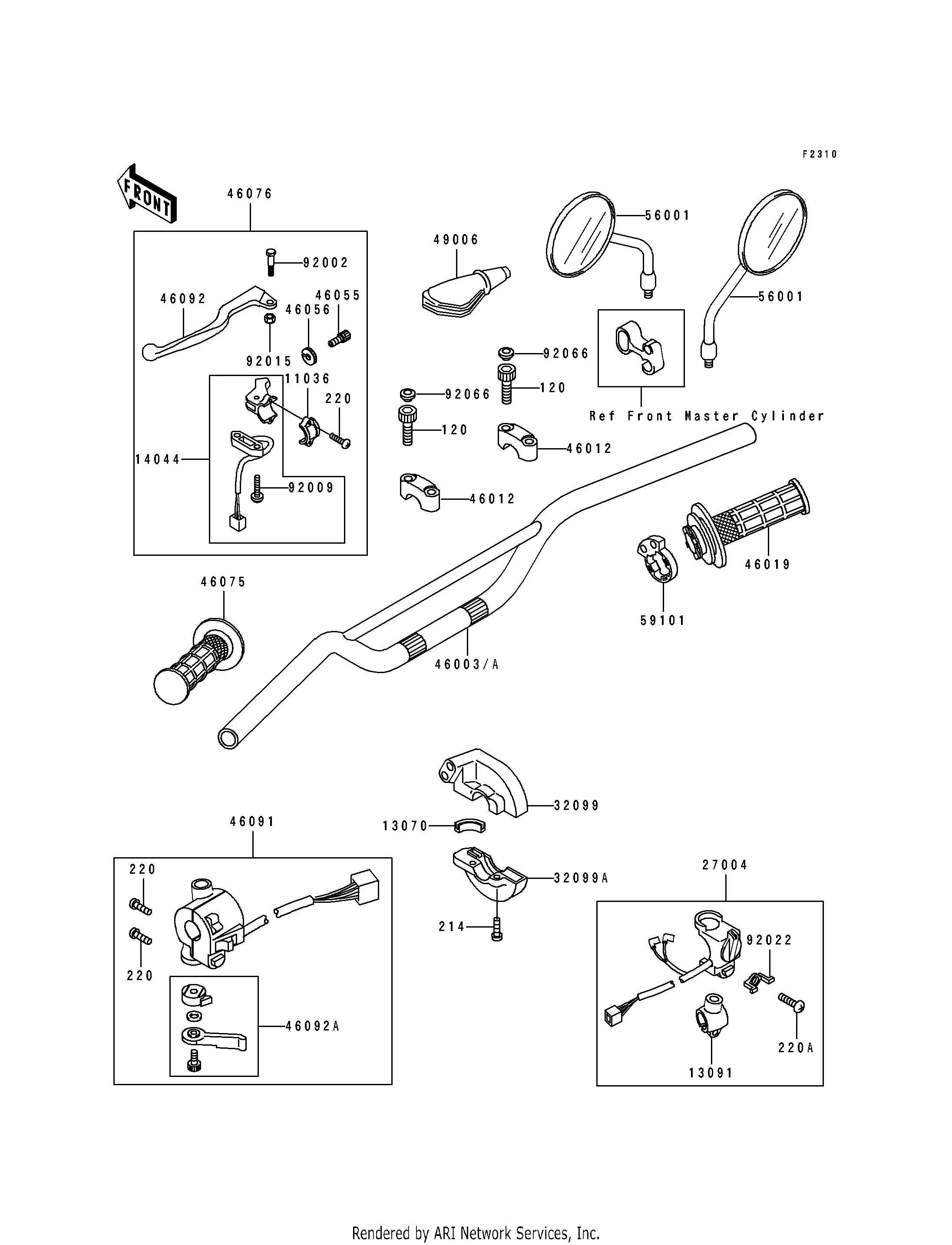 14044-1052 Holder-Cable,Clutch Kawasaki | YoshiParts