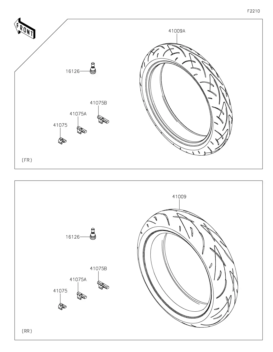41009-0829 Tire,Rr,180/55Zr17(73W) Kawasaki | YoshiParts