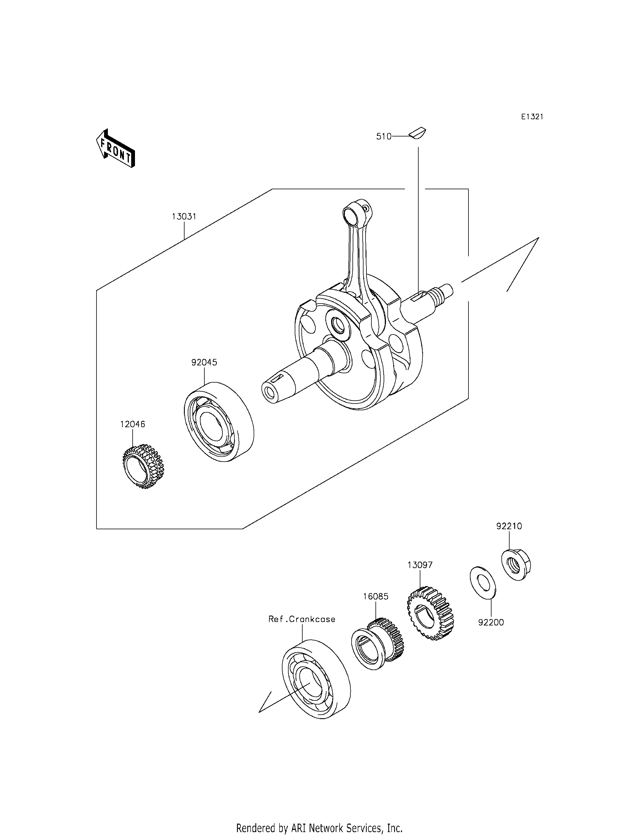 12046-0061 Sprocket,18T Kawasaki | YoshiParts