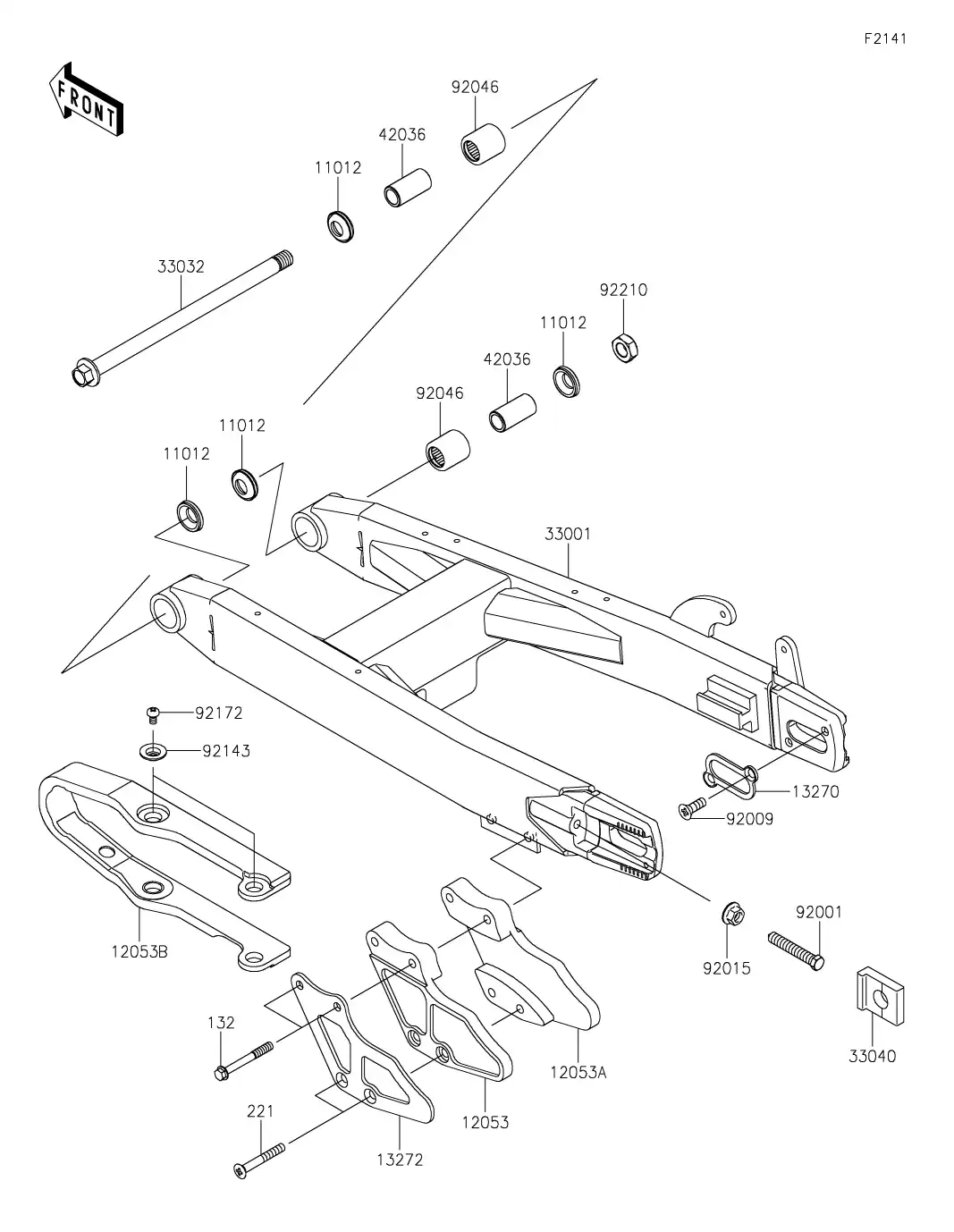 13272-1446 Plate,Guide Chain Kawasaki | YoshiParts