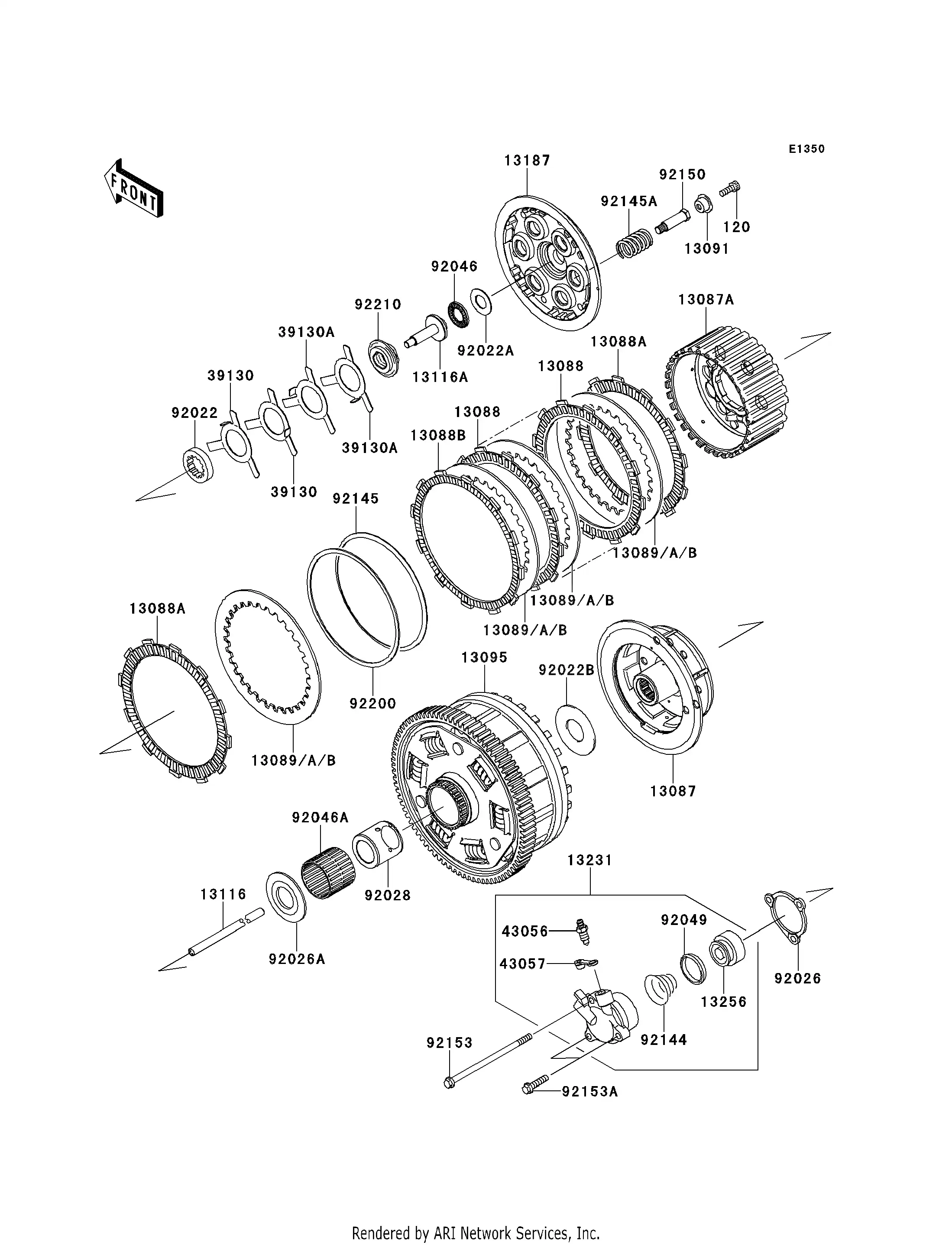 13095-0564 Housing-Comp-Clutch Kawasaki | YoshiParts