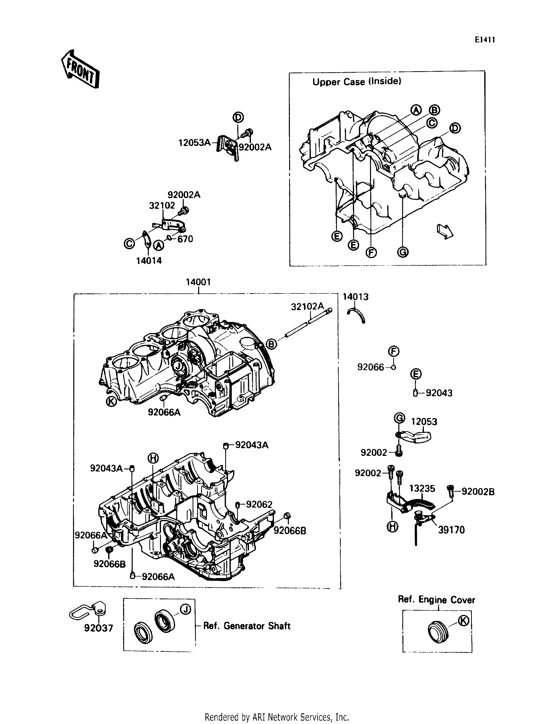 13235-1059 Guide-Comp,Tensioner Kawasaki | YoshiParts