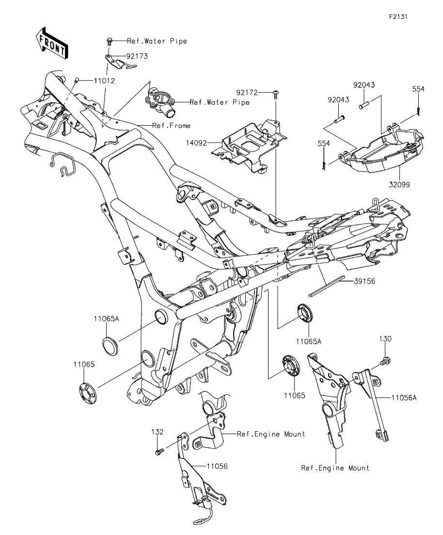 11056-2108 Bracketreservoir Kawasaki | YoshiParts