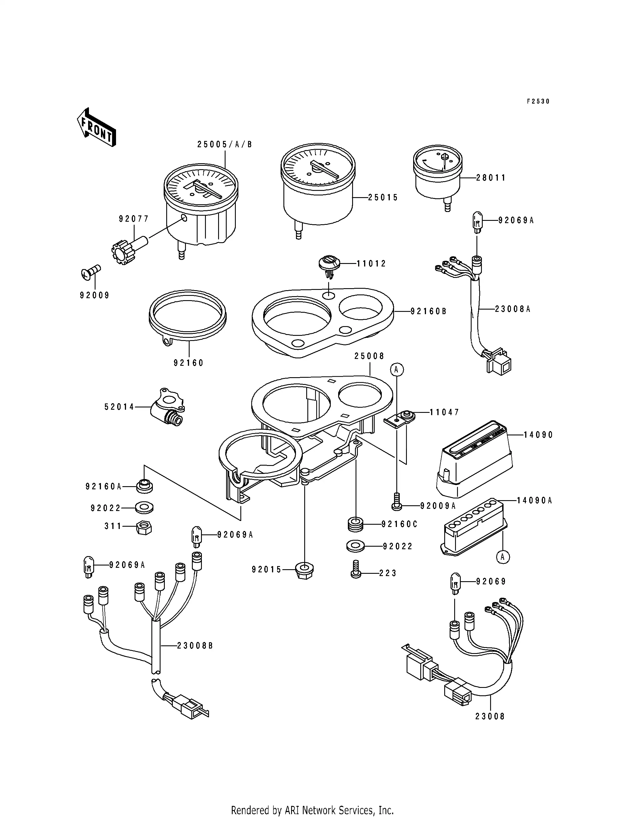14090-1073 Cover,Pilot Box,Lwr Kawasaki | YoshiParts
