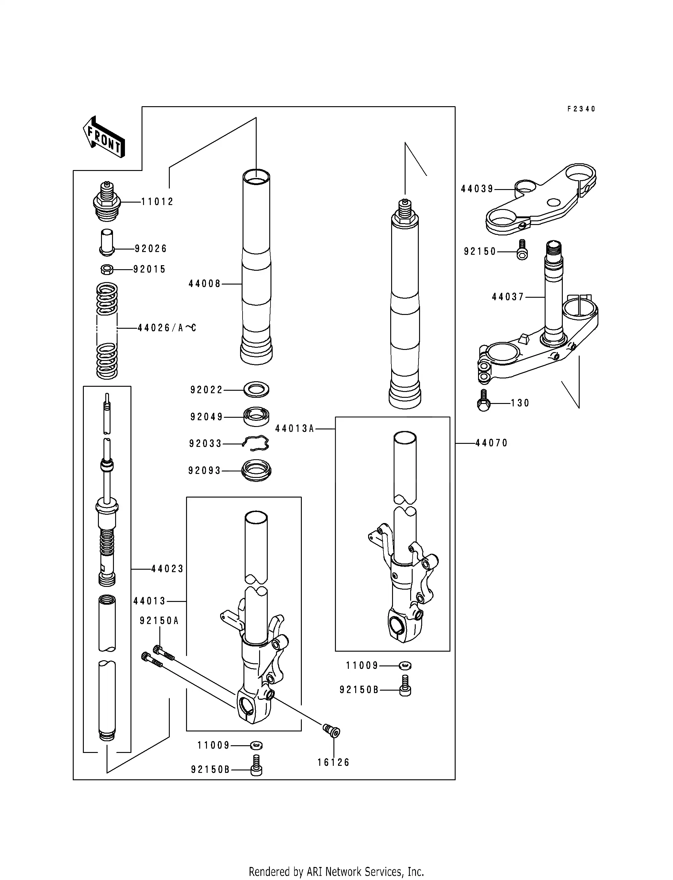 11012-1967 Cap,Fork Kawasaki | YoshiParts