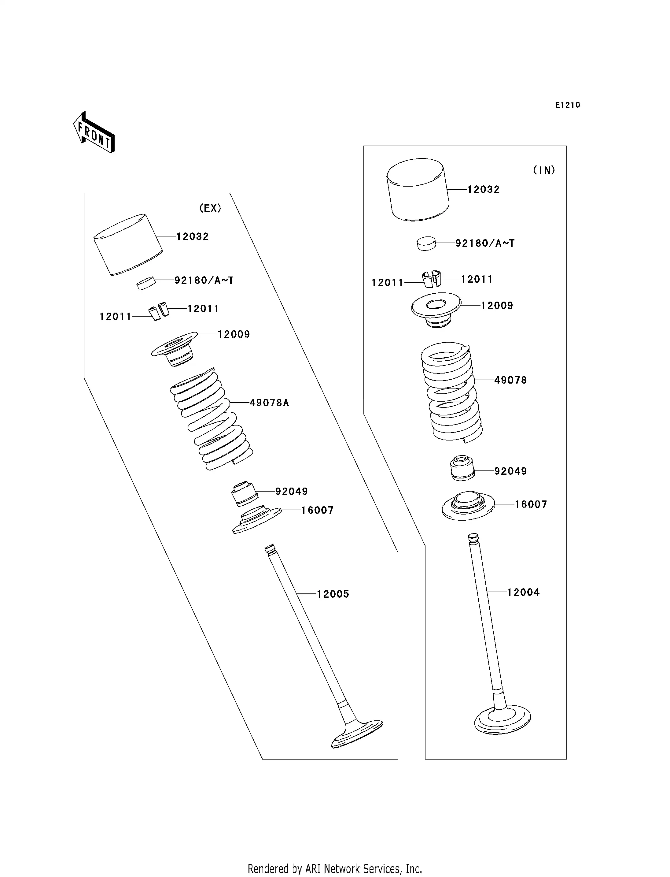 12005-0027 Valve-Exhaust Kawasaki | YoshiParts