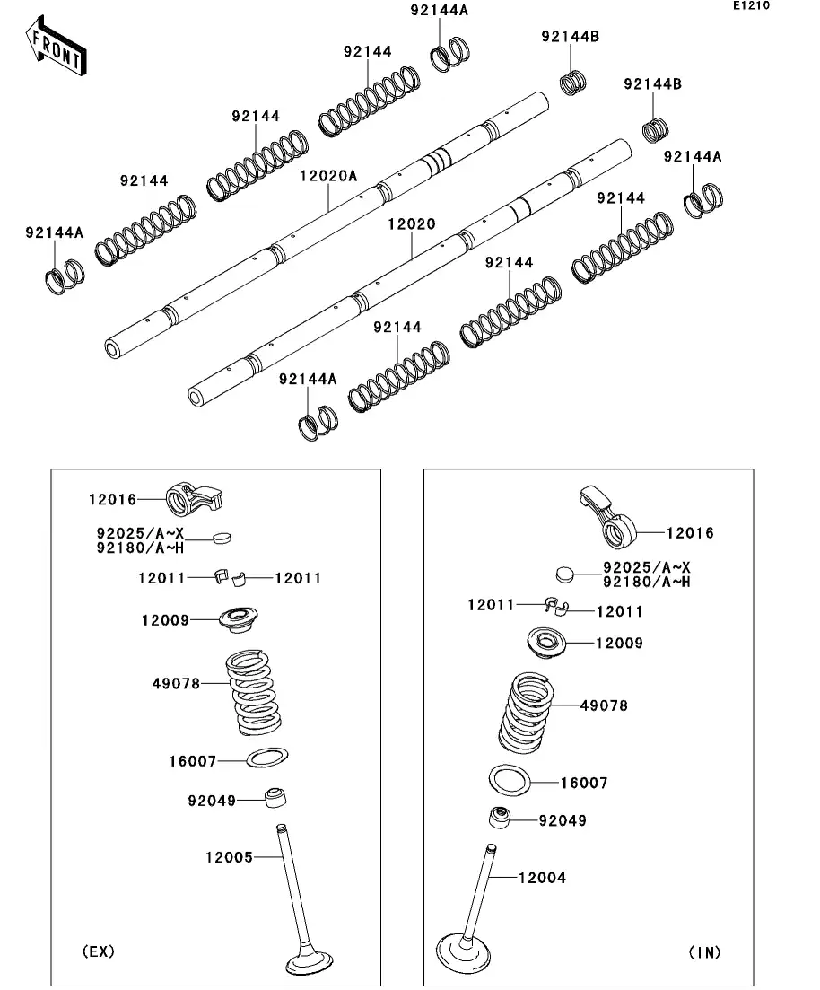12004-0036 Valve (Intake) Kawasaki | YoshiParts