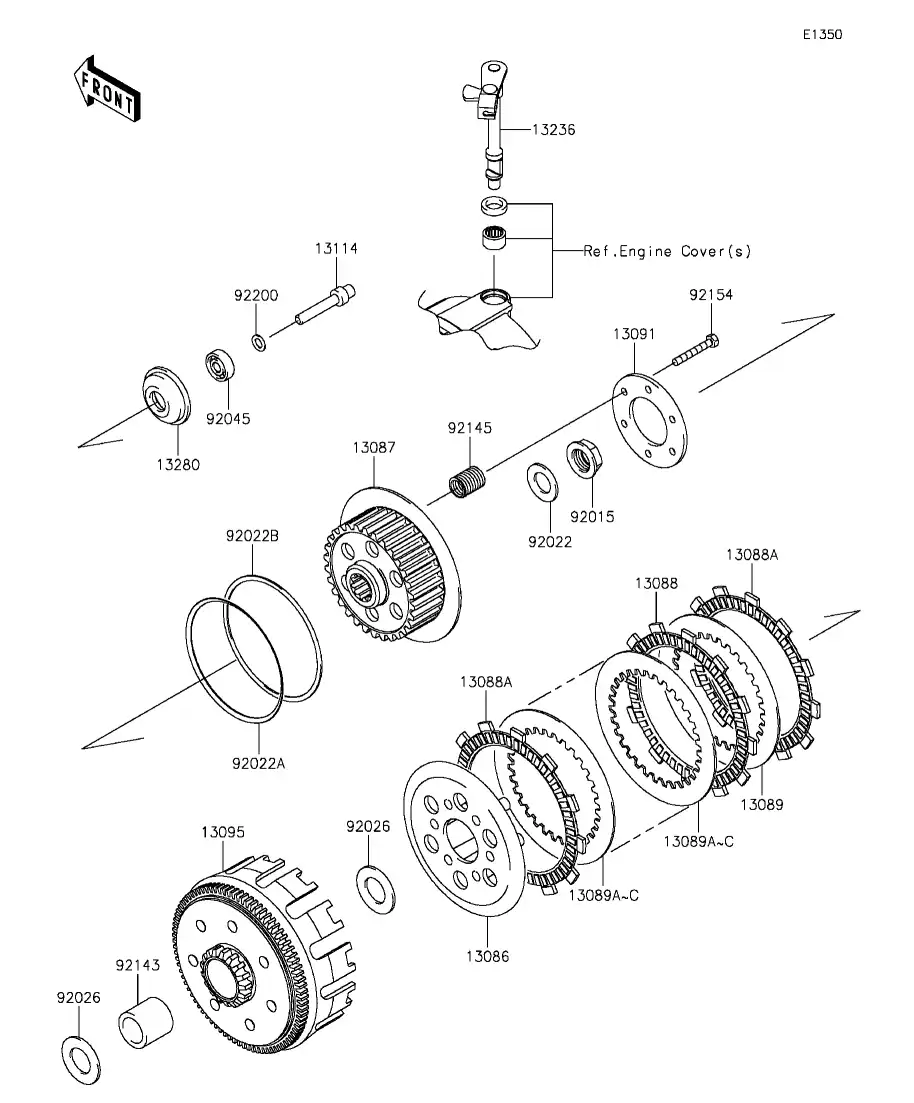 13095-0575 Housing-Comp-Clutch Kawasaki | YoshiParts