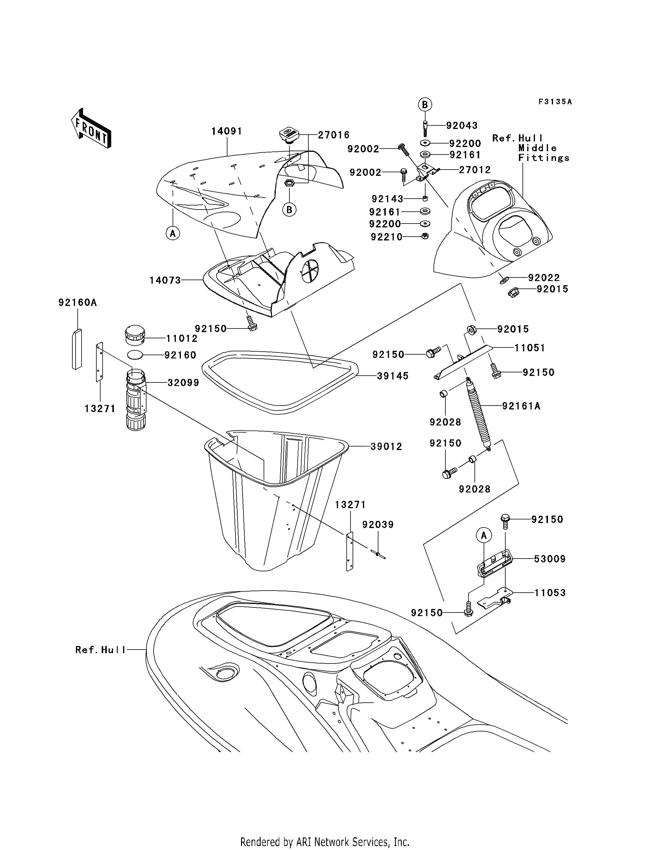 11053-3752 Bracket Kawasaki | YoshiParts