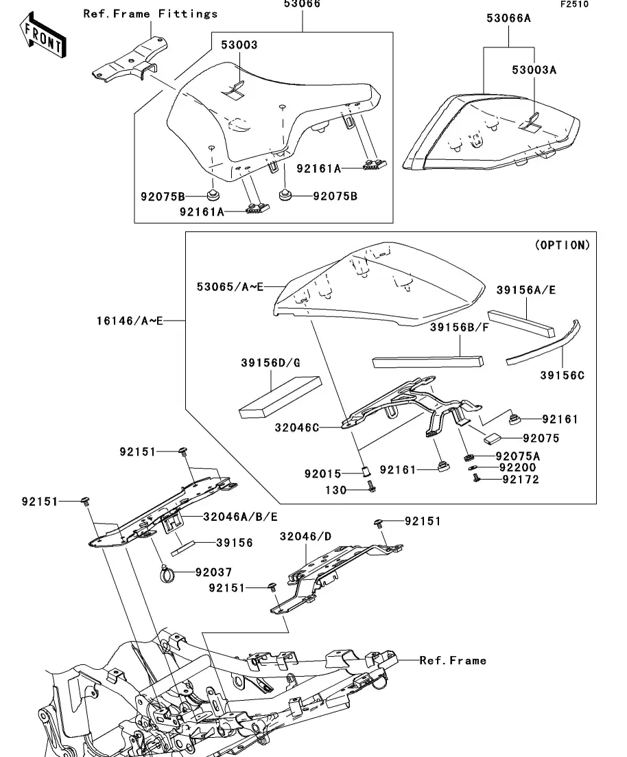 16146-0075-H8 Cover-Assy,Single Sea Kawasaki | YoshiParts
