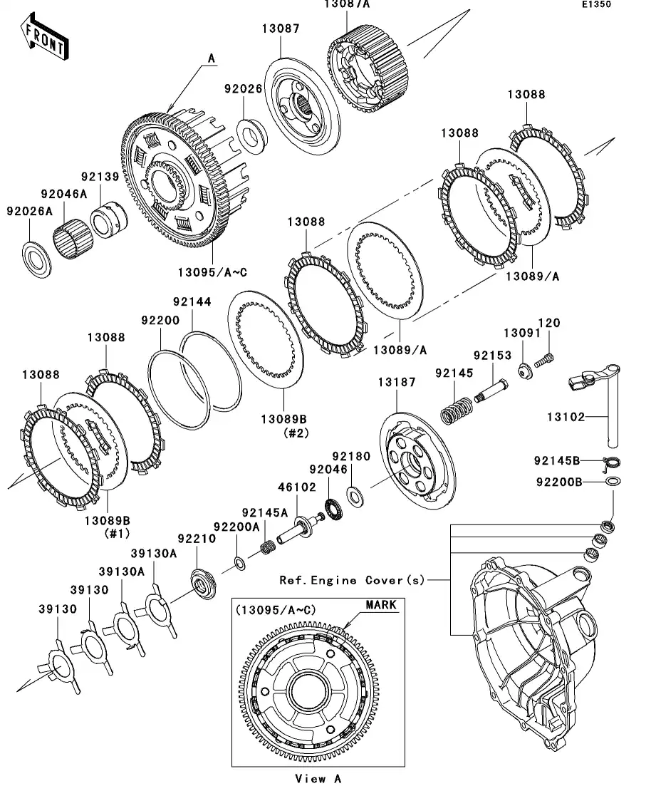 13102-0015 Release-Comp-Clutch Kawasaki | YoshiParts