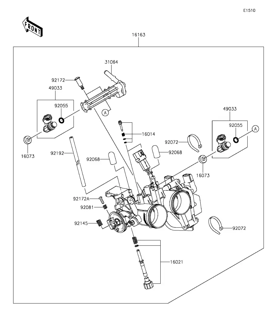 16163-0840 Throttle Atsushi,Ttk28 Kawasaki | YoshiParts