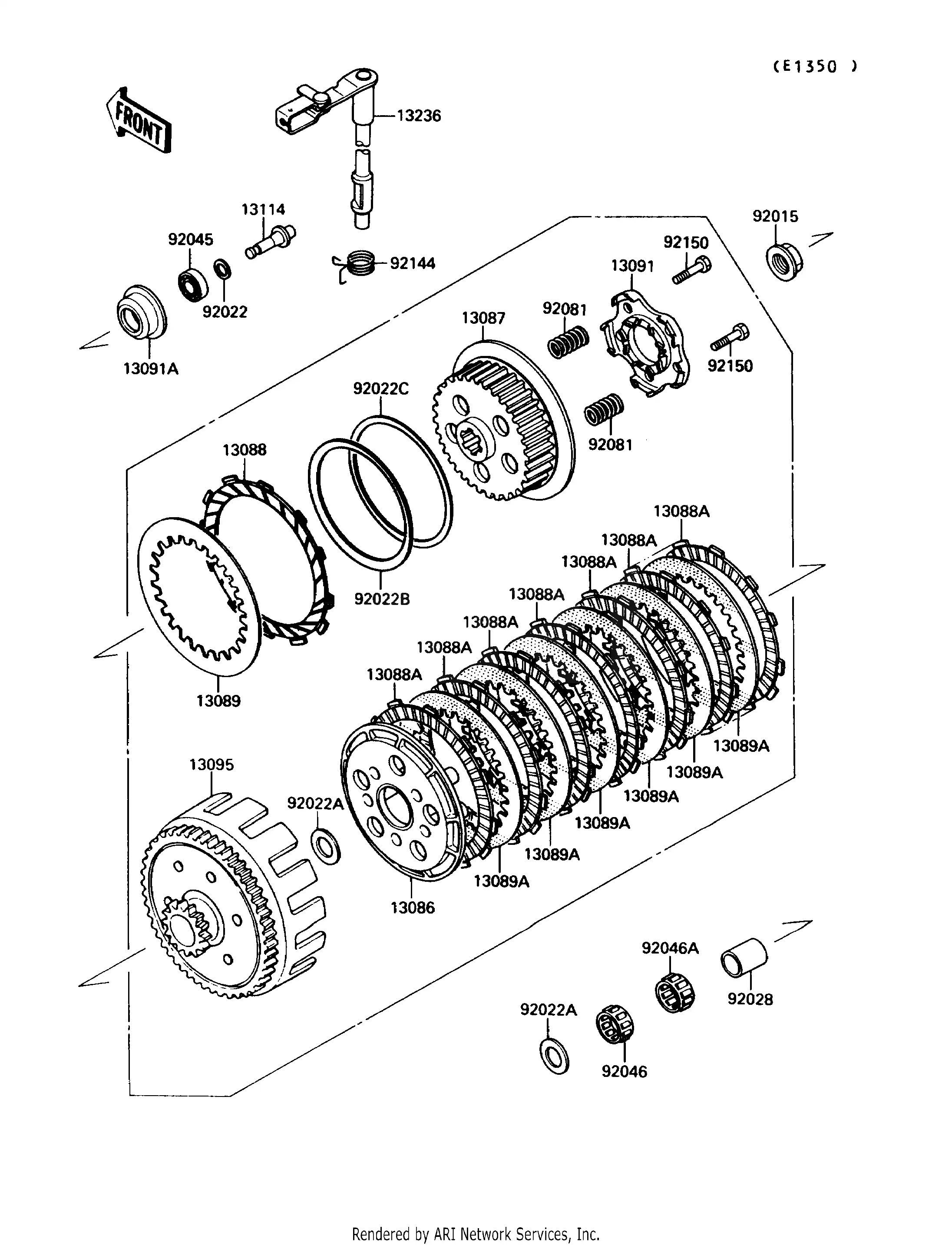 13095-1199 Housing-Comp-Clutch Kawasaki | YoshiParts