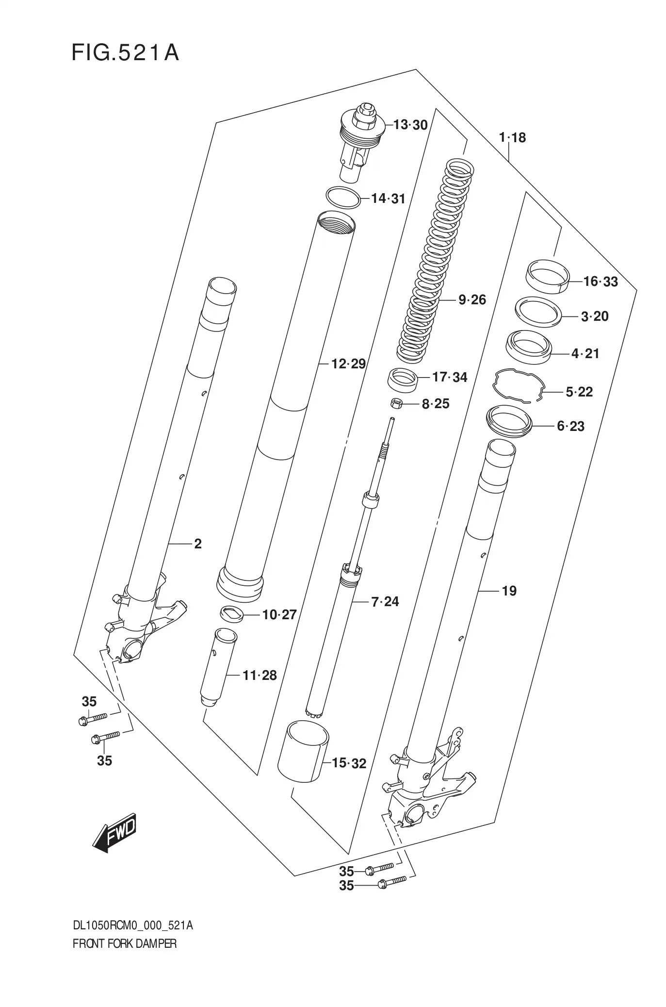 51110-31J20-000 Tube,Inner,R Suzuki | YoshiParts