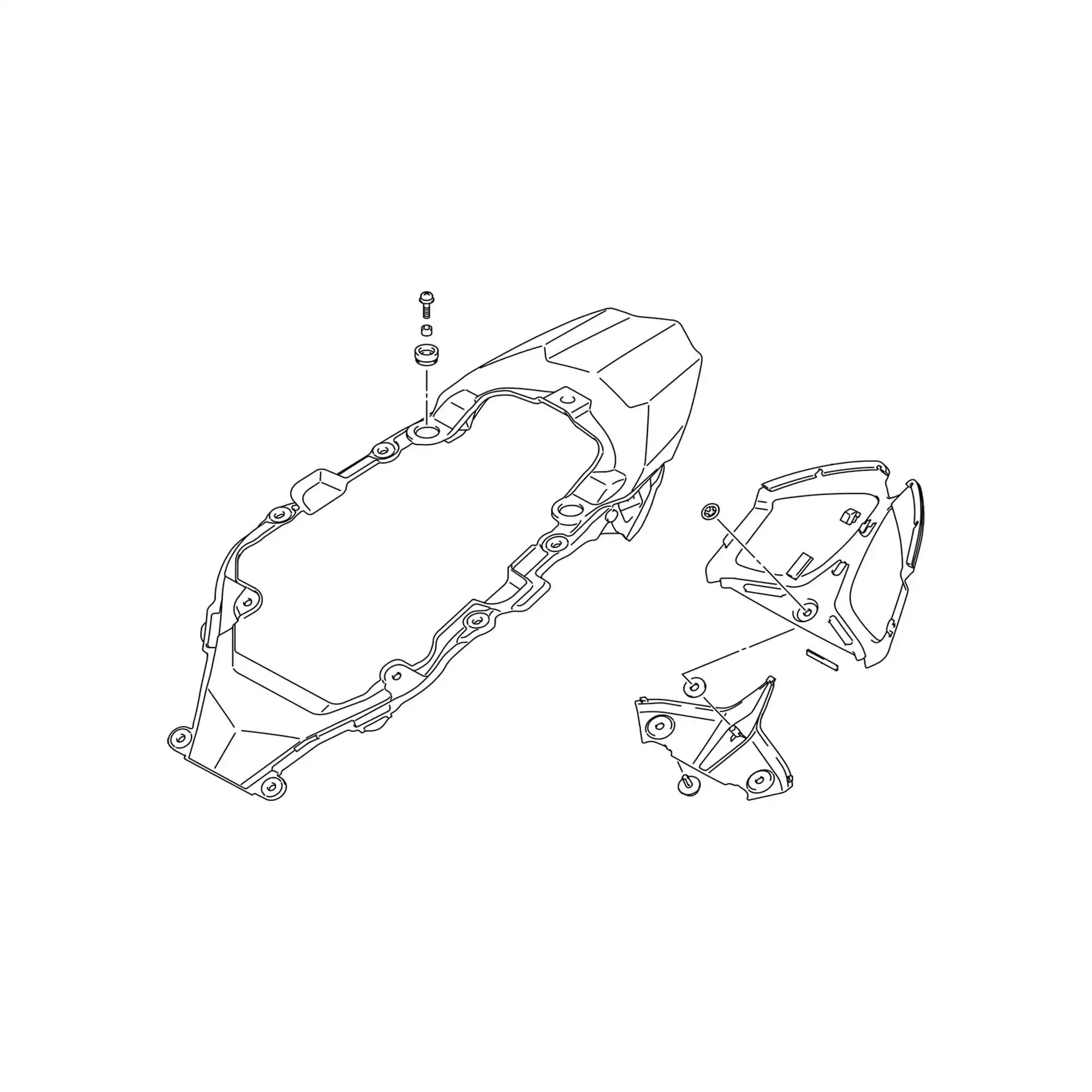 4791147H00YKV Cover,Frame Rr Ctr Suzuki | YoshiParts