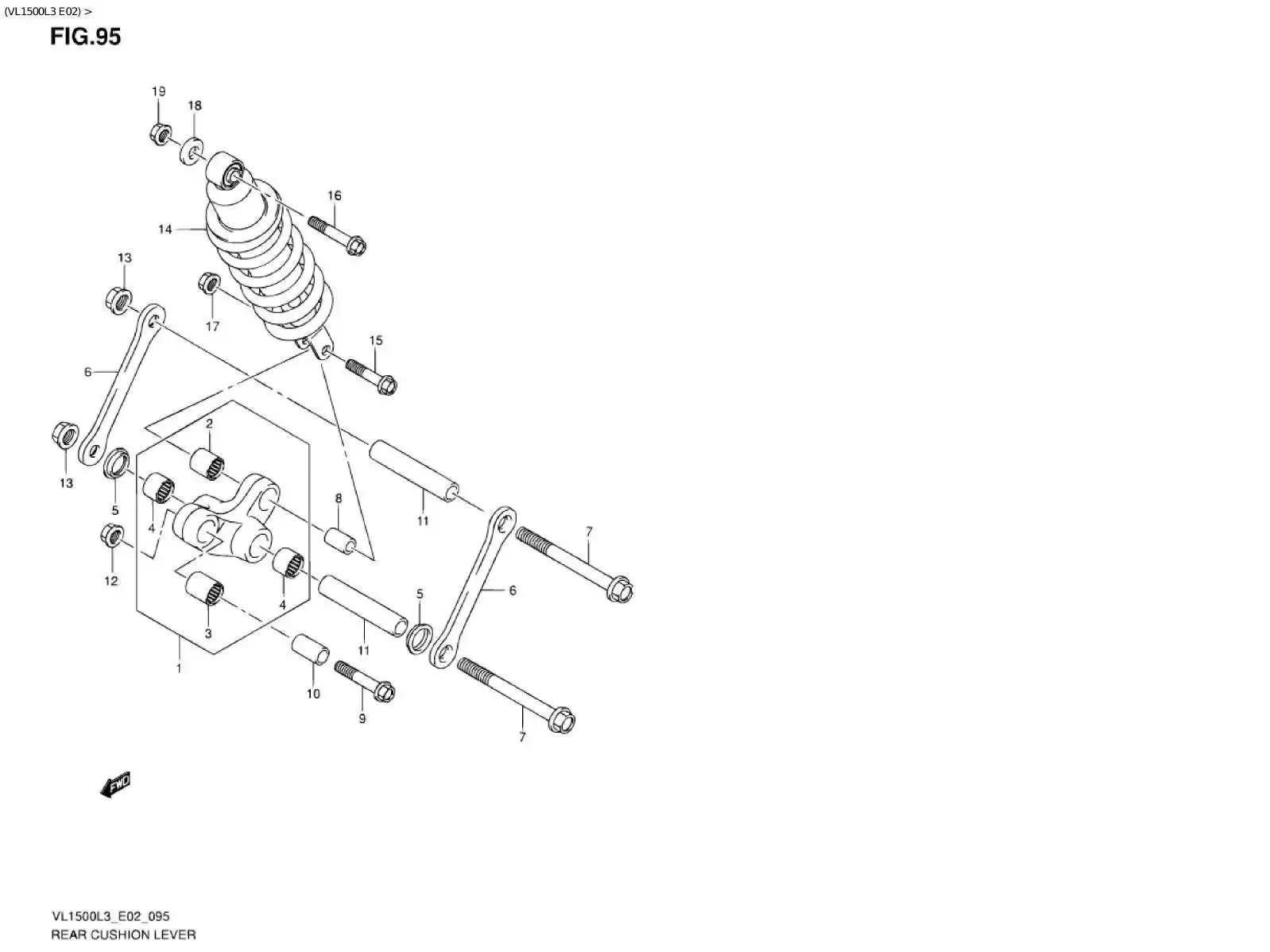 6210006J50019 Absorber Assy,Rear Shock Suzuki | YoshiParts