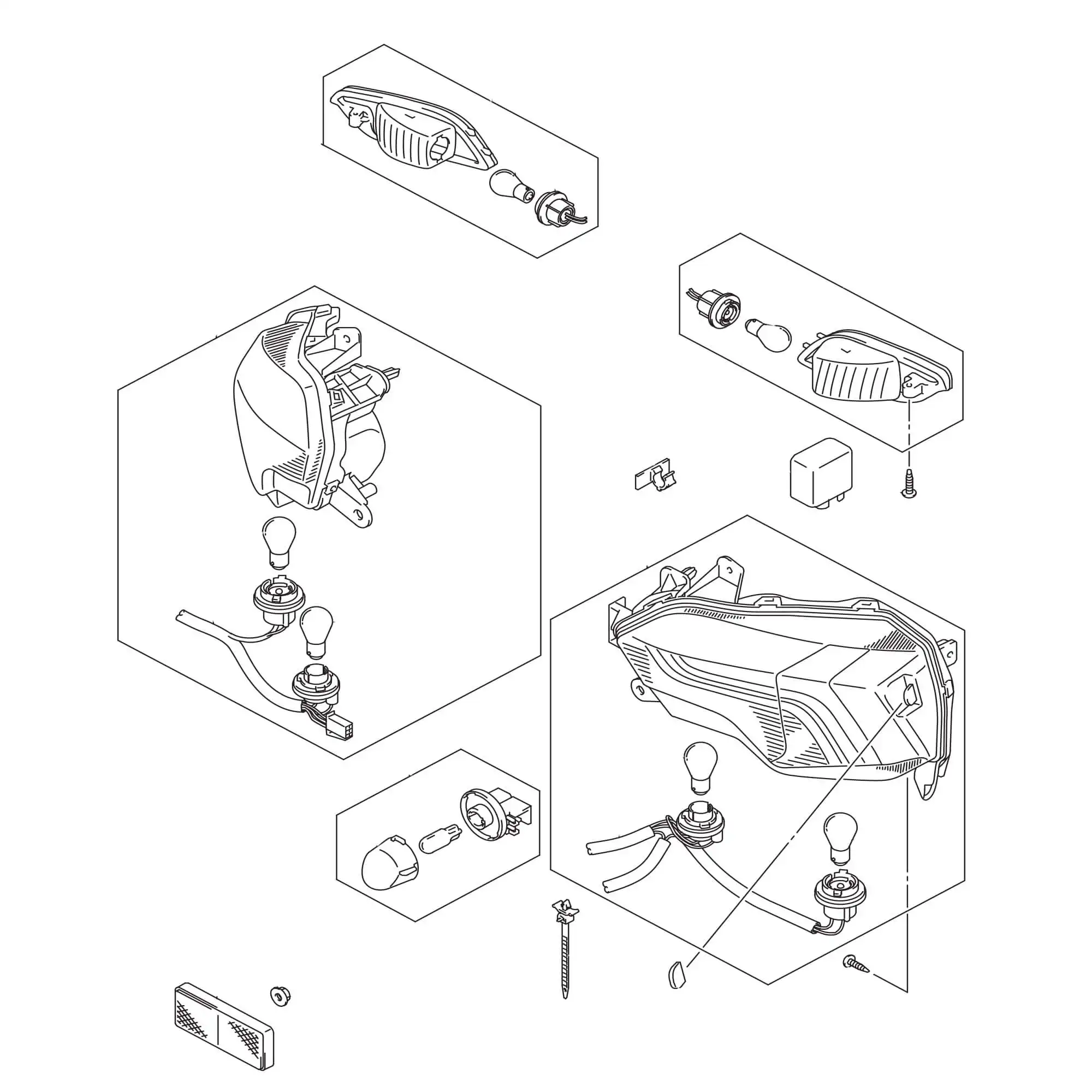 3560326J01000 Lamp Assy,Rr Comb,R Suzuki | YoshiParts