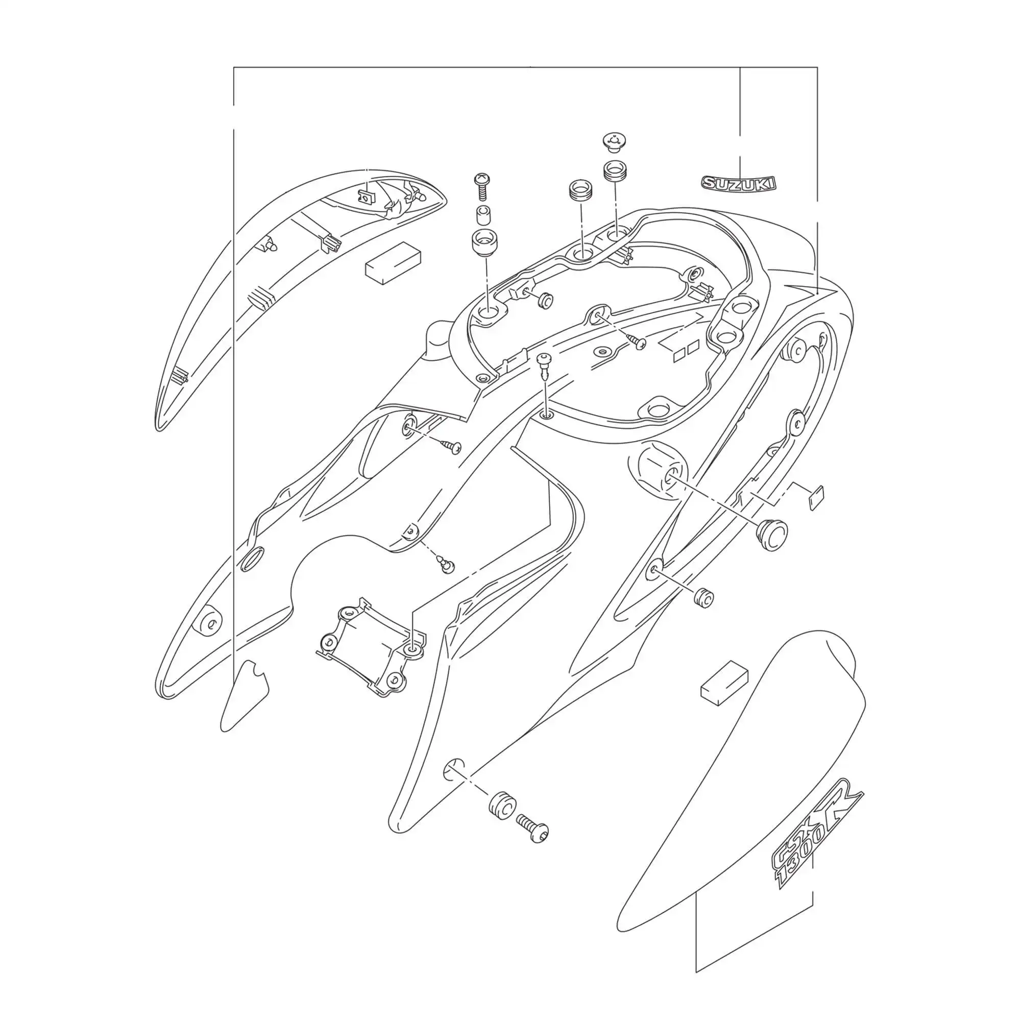 4741115H00YPA Lid,Frame Cover Ctr Suzuki | YoshiParts