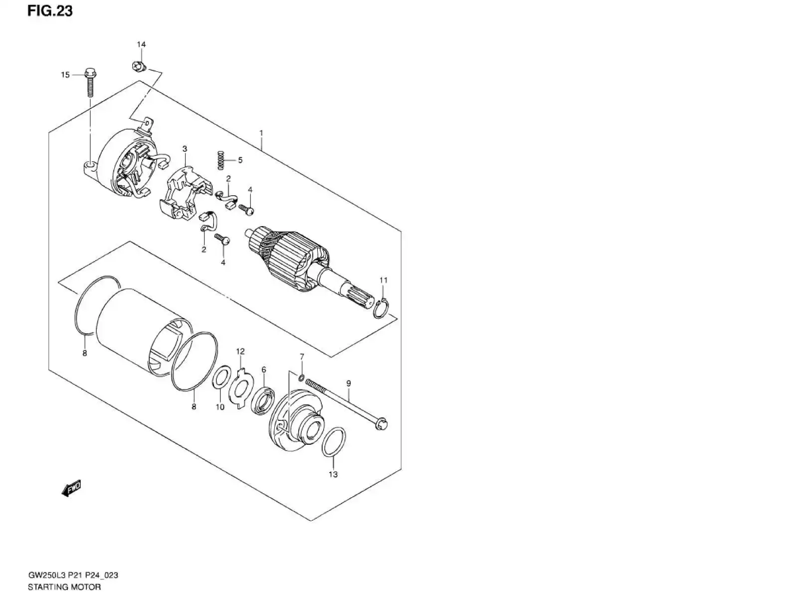 31100-48H01-000 Motor Assy,Starting Suzuki | YoshiParts