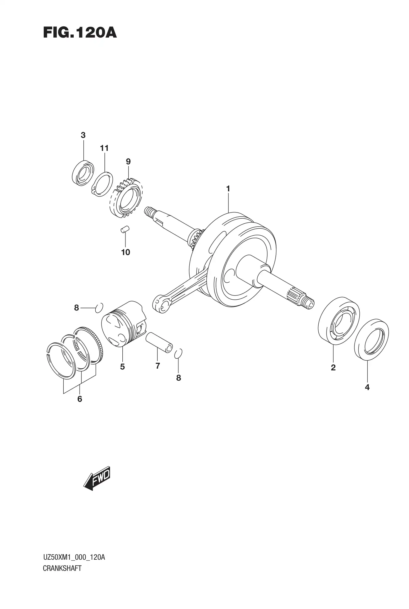 12111-42J01-0F0 Piston Suzuki | YoshiParts