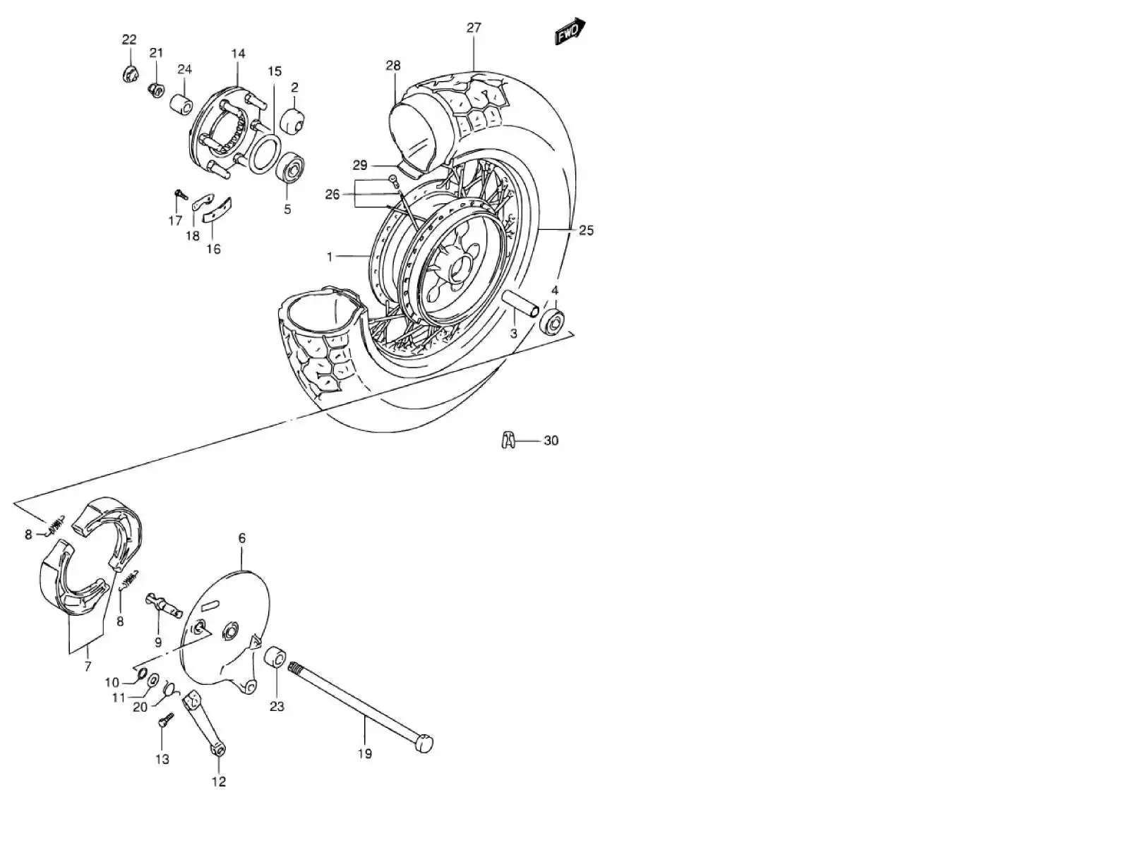 6421038A21000 Panel,Rr Brake Anchor Suzuki | YoshiParts