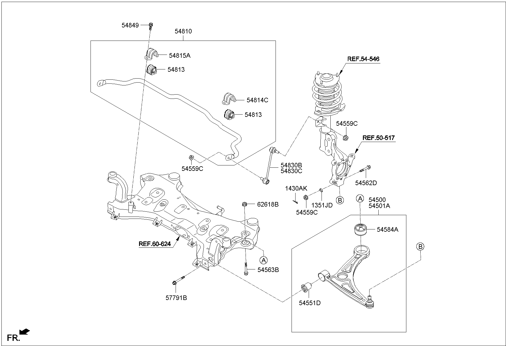 54584-F6500 Bush-Fr Lwr Arm(G) Hyundai | YoshiParts