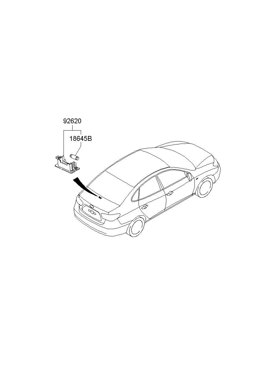 92601-3F000 Lamp Assy-Luggage Compartment Hyundai | YoshiParts