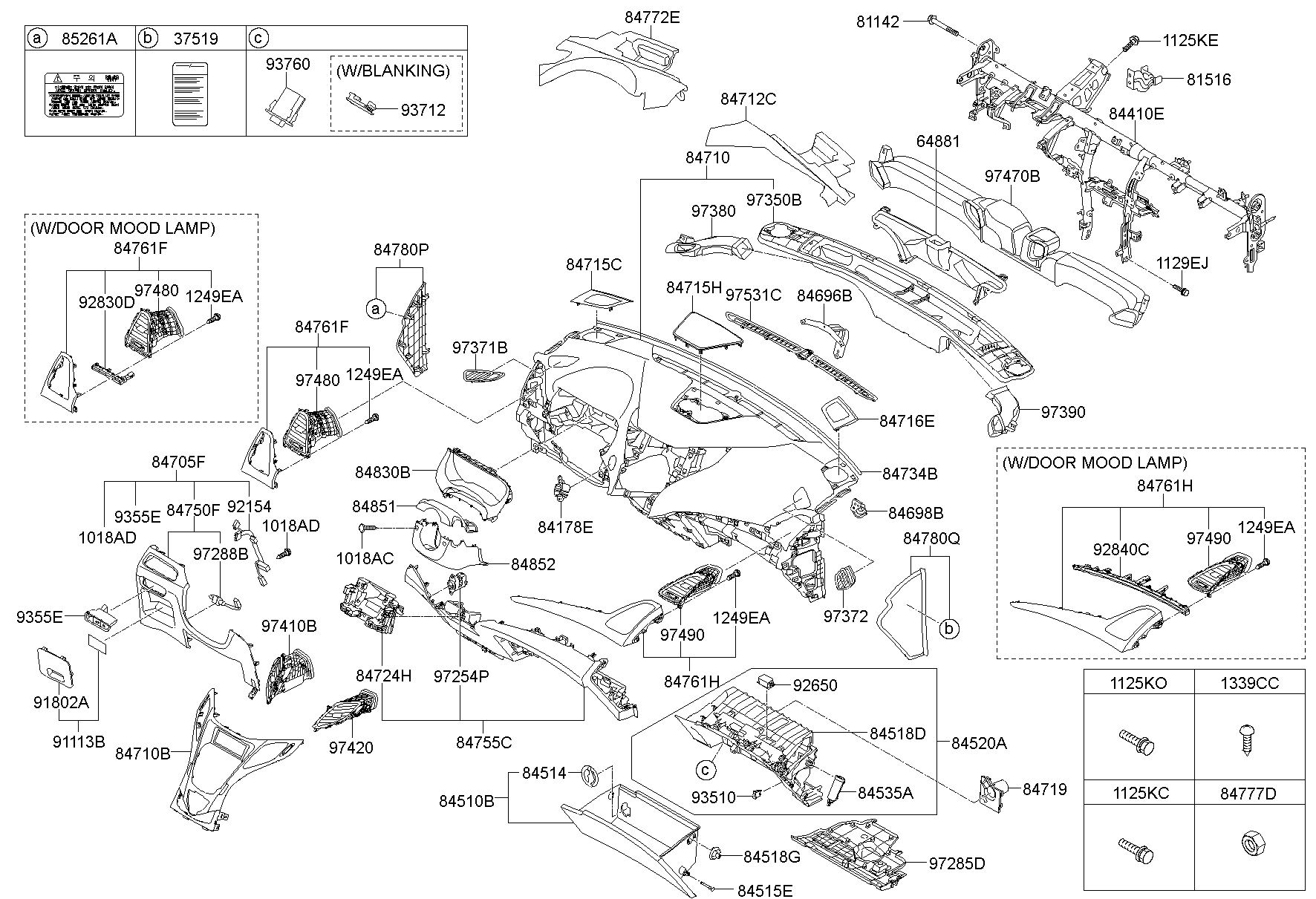 84730-3V100YDA Panel Assy-Lower Crash Pad Hyundai | YoshiParts