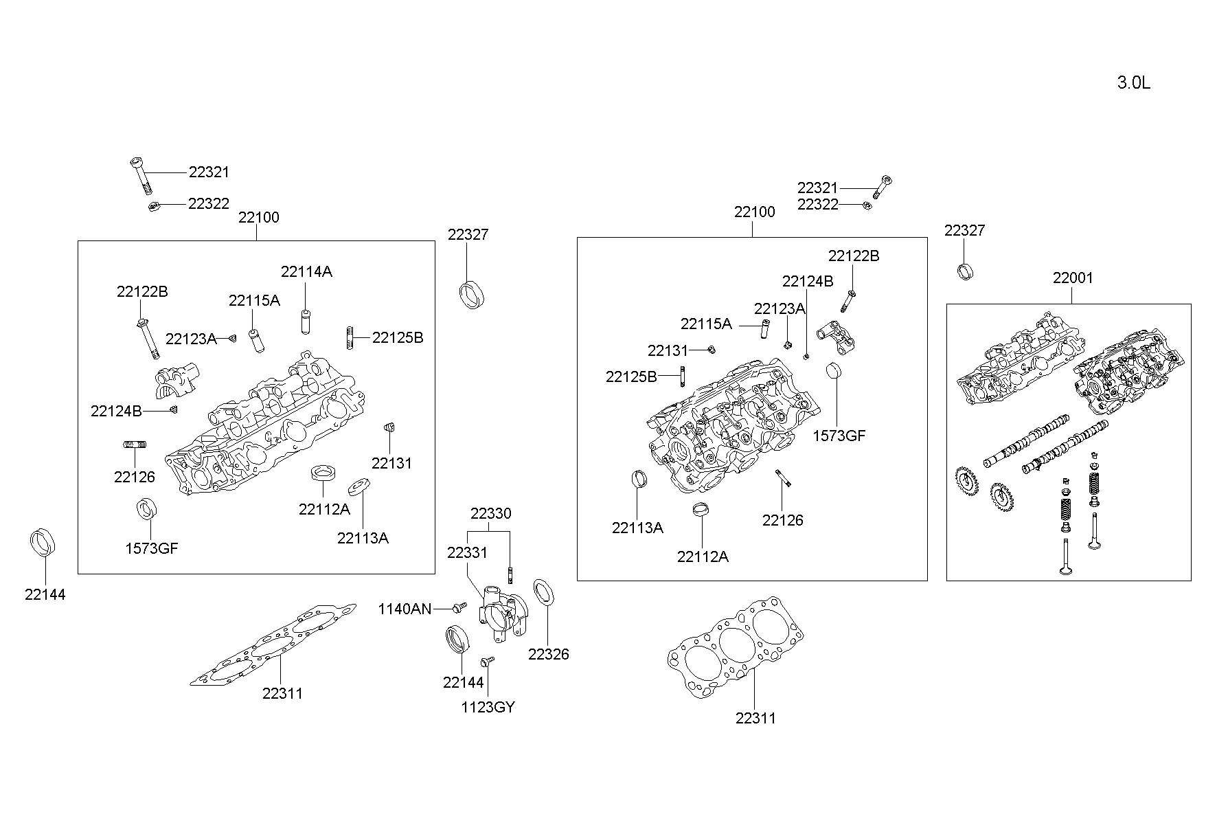 22321-4A000 Bolt-Cylinder Head Hyundai | YoshiParts