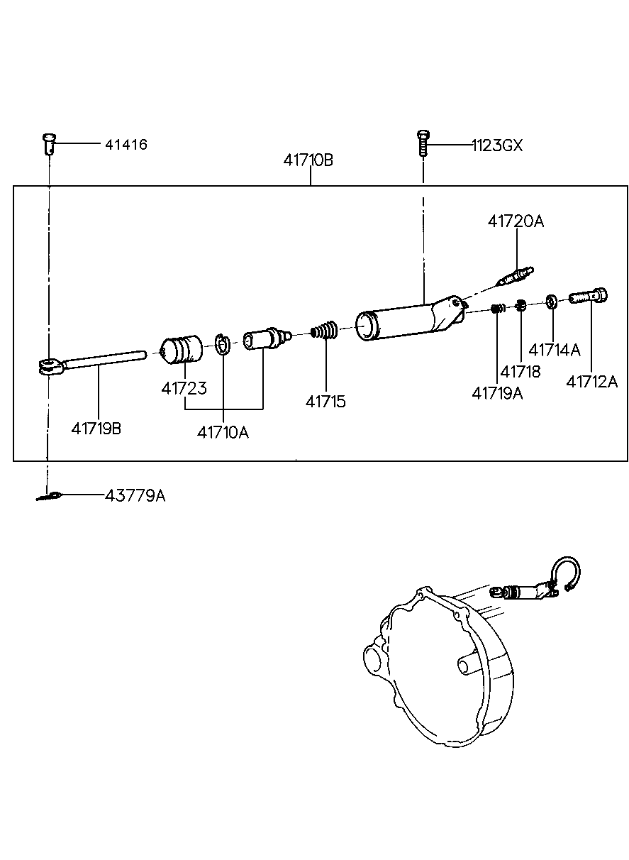 41710-24A10 Cylinder Kit-Clutch Release Hyundai | YoshiParts