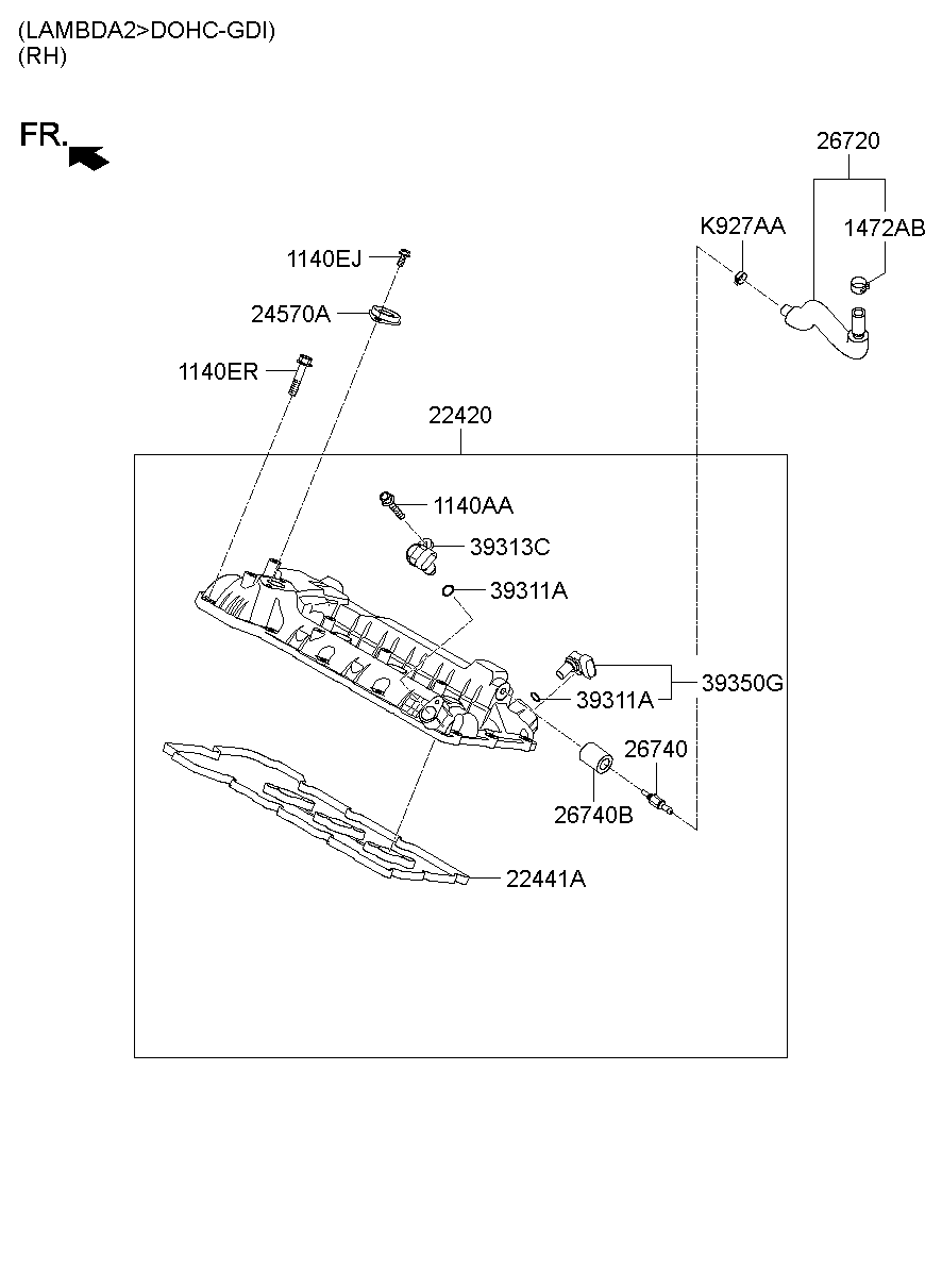 39318-3C500 Sensor-Camshaft Position Hyundai | YoshiParts