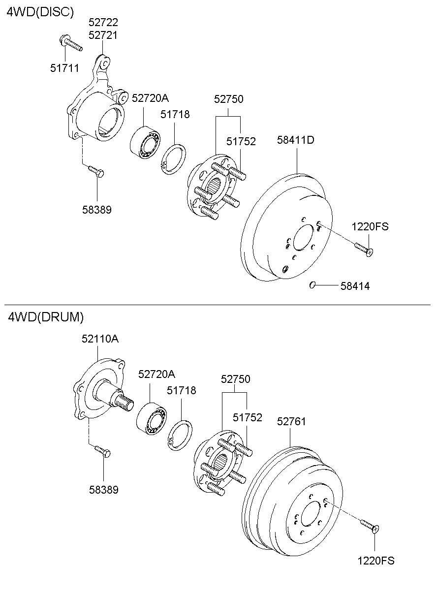 51752-3A000 Bolt-Hub Hyundai | YoshiParts