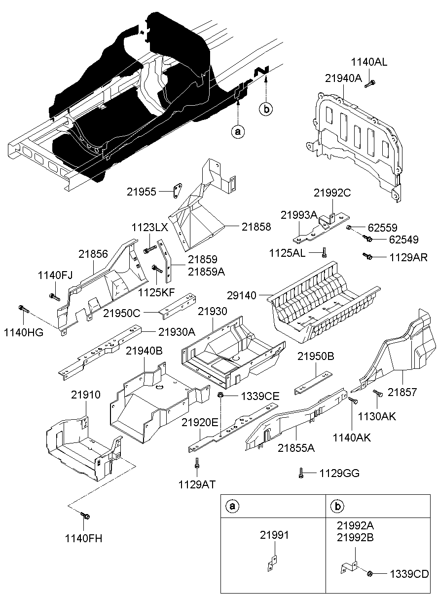 21940-7C300 Cover Assy-Engine Under Ctr Hyundai | YoshiParts