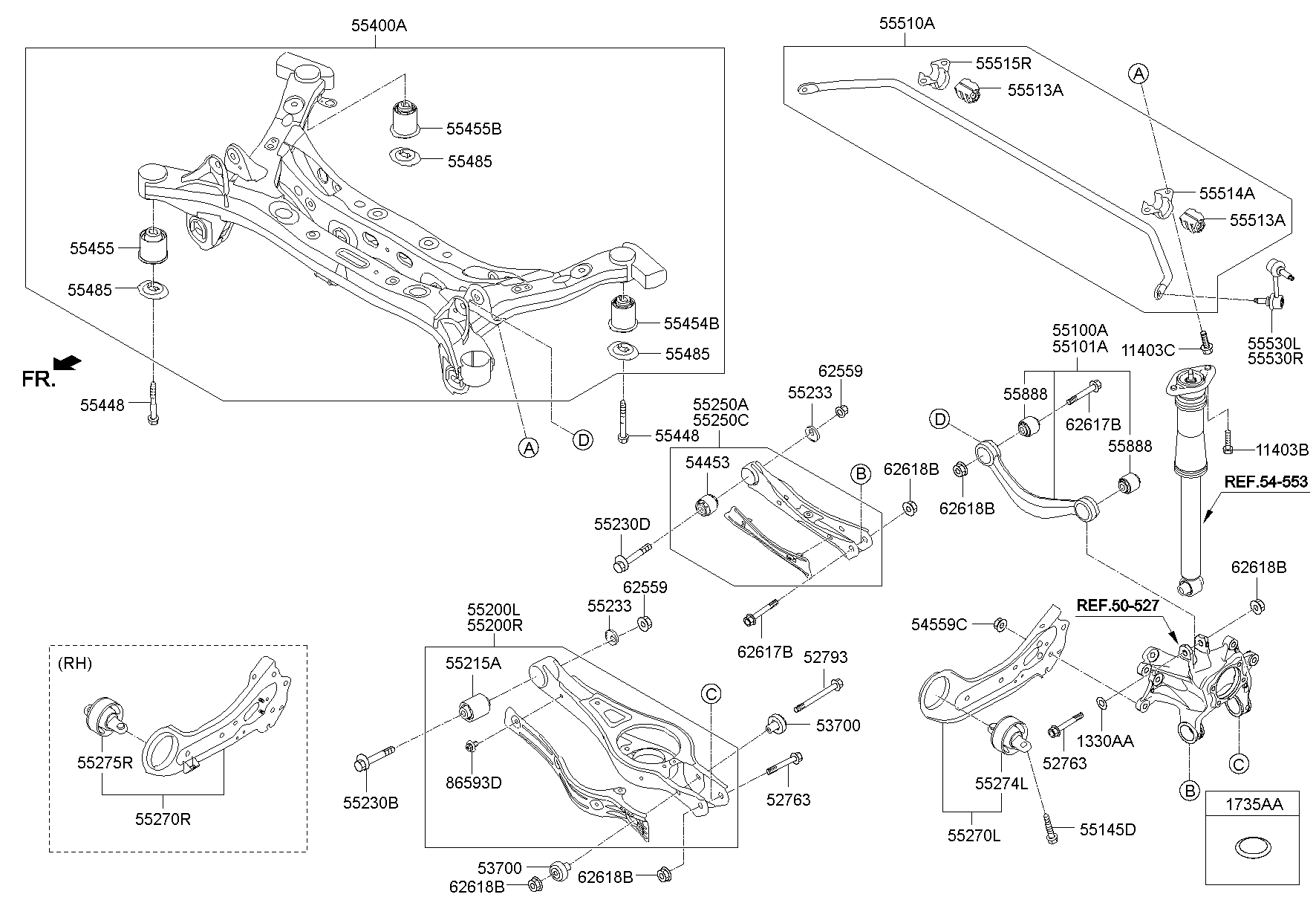 55290-E6300 Bush-Rr Trailing Arm,Lh Hyundai | YoshiParts