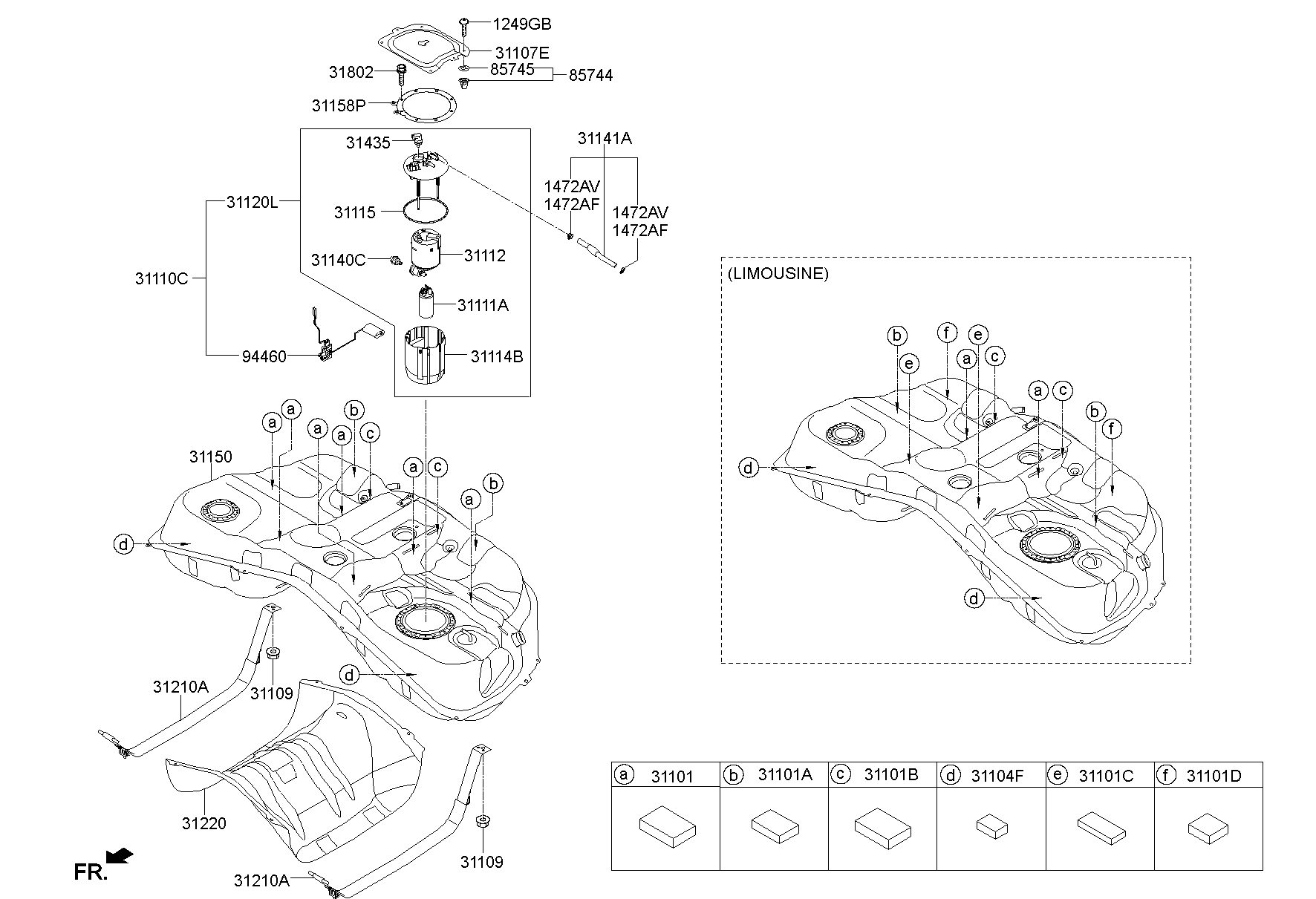 31110-D2000 Fuel Pump & Sender Module Assy Hyundai | YoshiParts