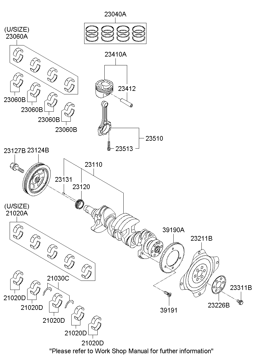 23510-2B010 Rod Assy-Connecting Hyundai | YoshiParts