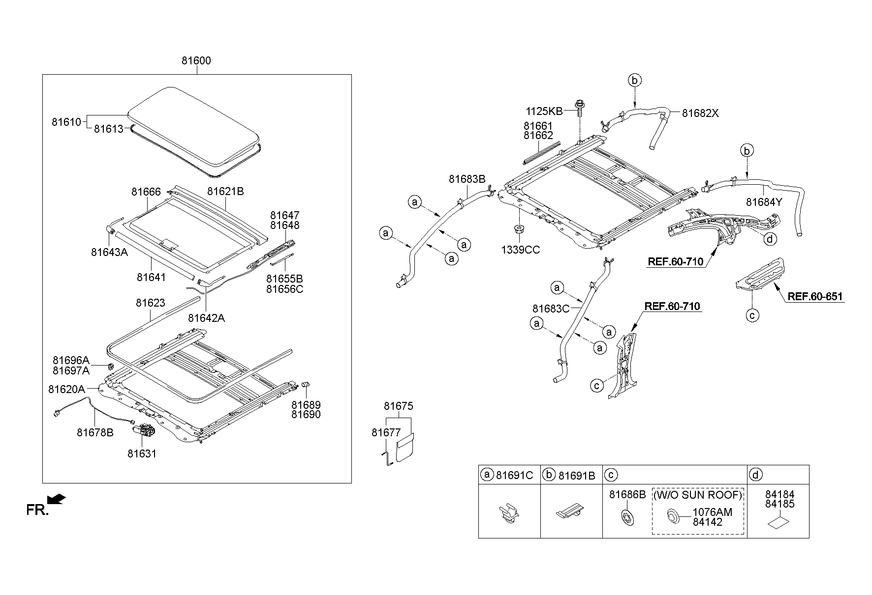 81610-3M001 Panel Assy-Sunroof Glass Hyundai | YoshiParts