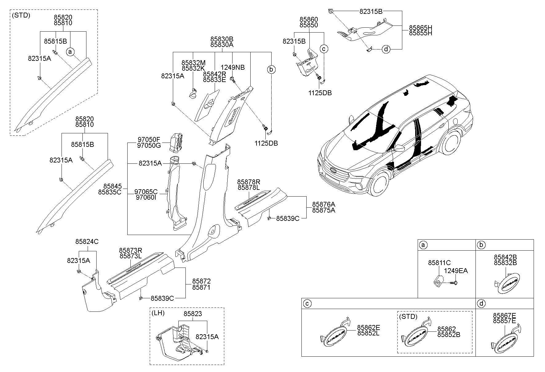 97050-2W000NBC Bezel Assy-Plr A/Vent,Lh Hyundai | YoshiParts