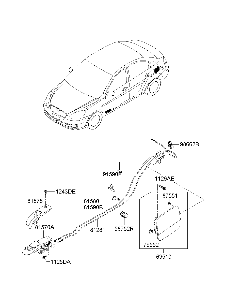 87551-3K000 Bumper-F/Filler Dr O/Slam Hyundai | YoshiParts