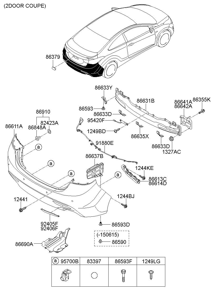 86611-3X700 Cover-Rr Bumper Hyundai | YoshiParts