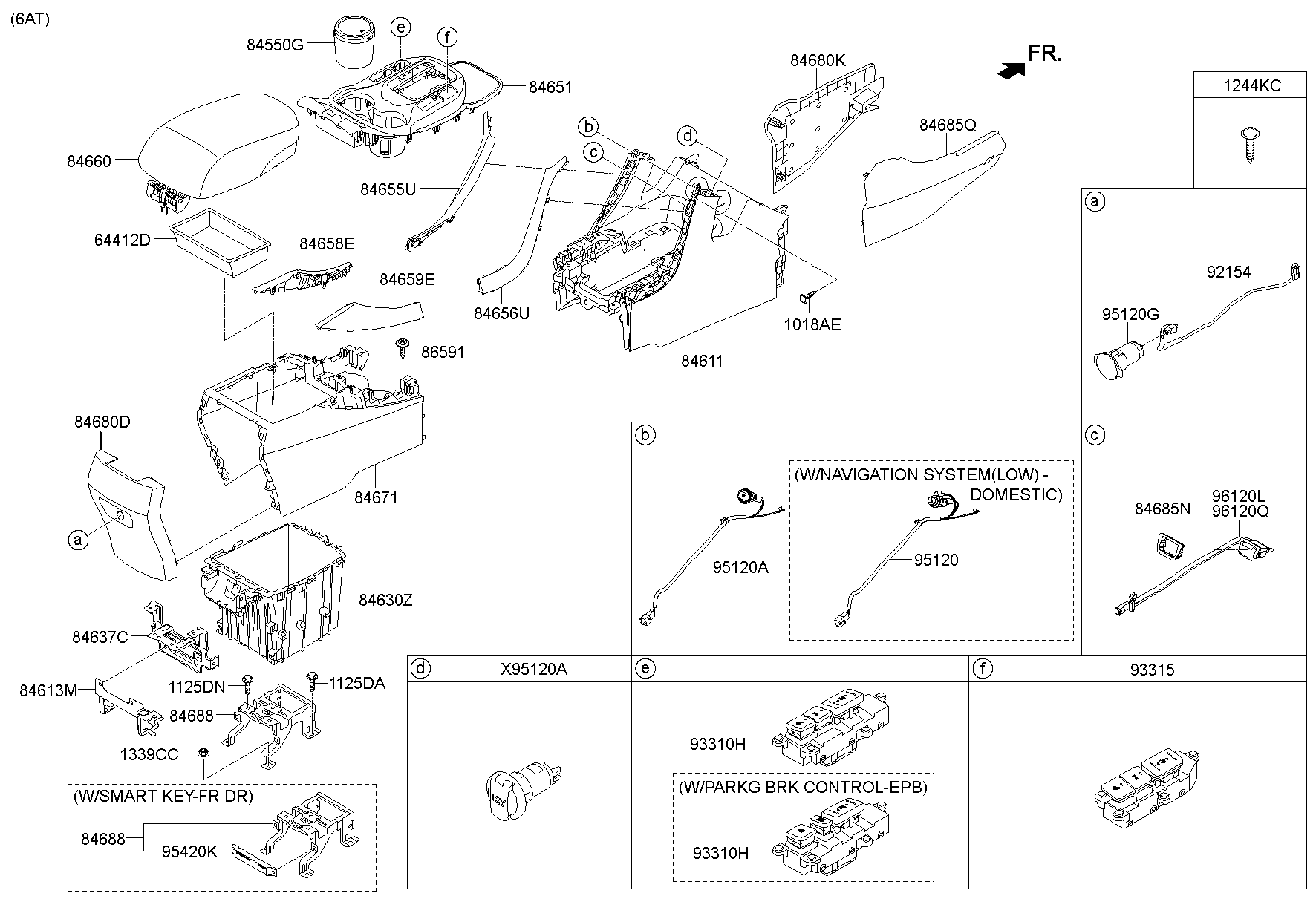 84611-2W000RYN Console-Fr Hyundai | YoshiParts