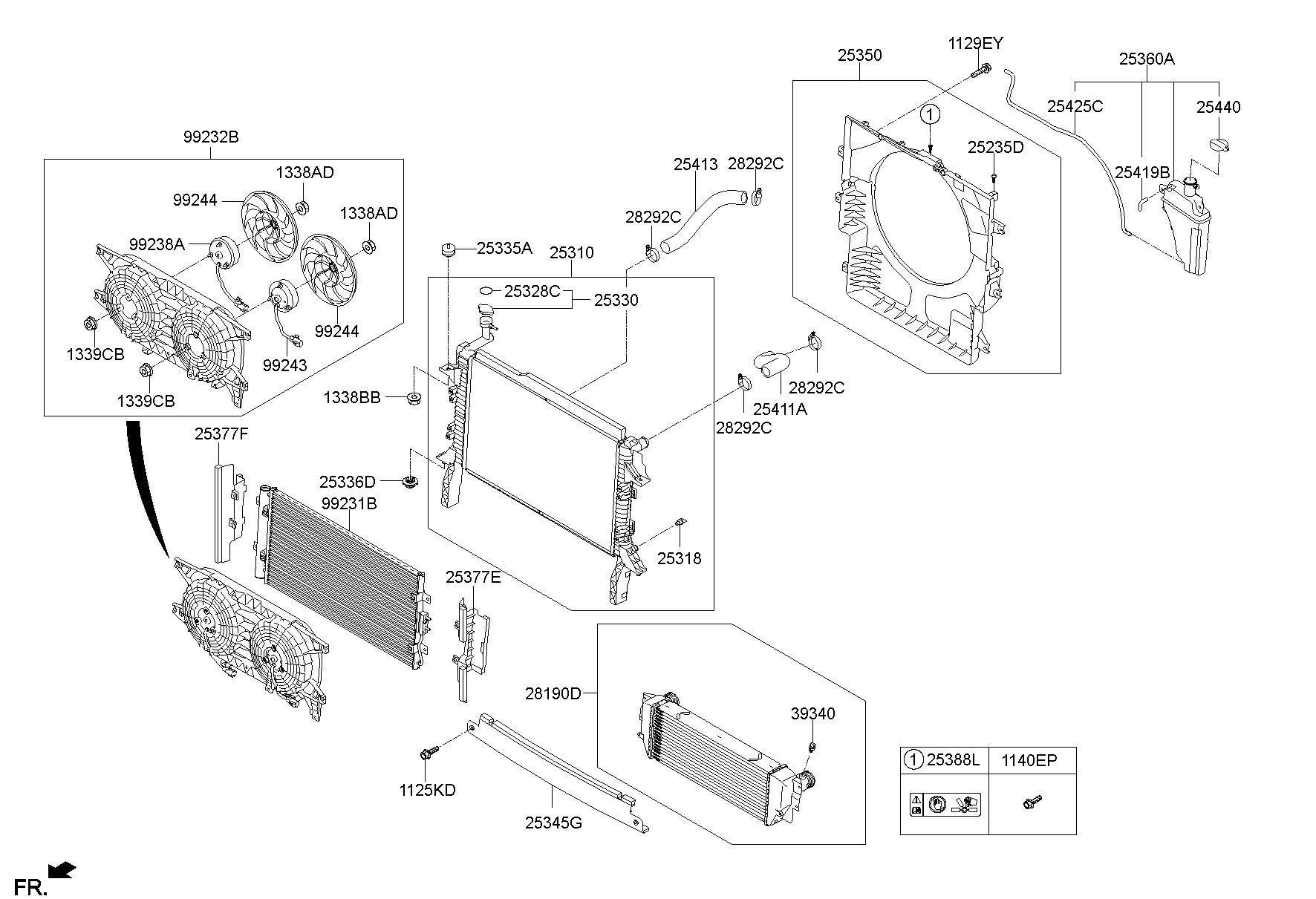 25388-B1000 Label Hyundai | YoshiParts